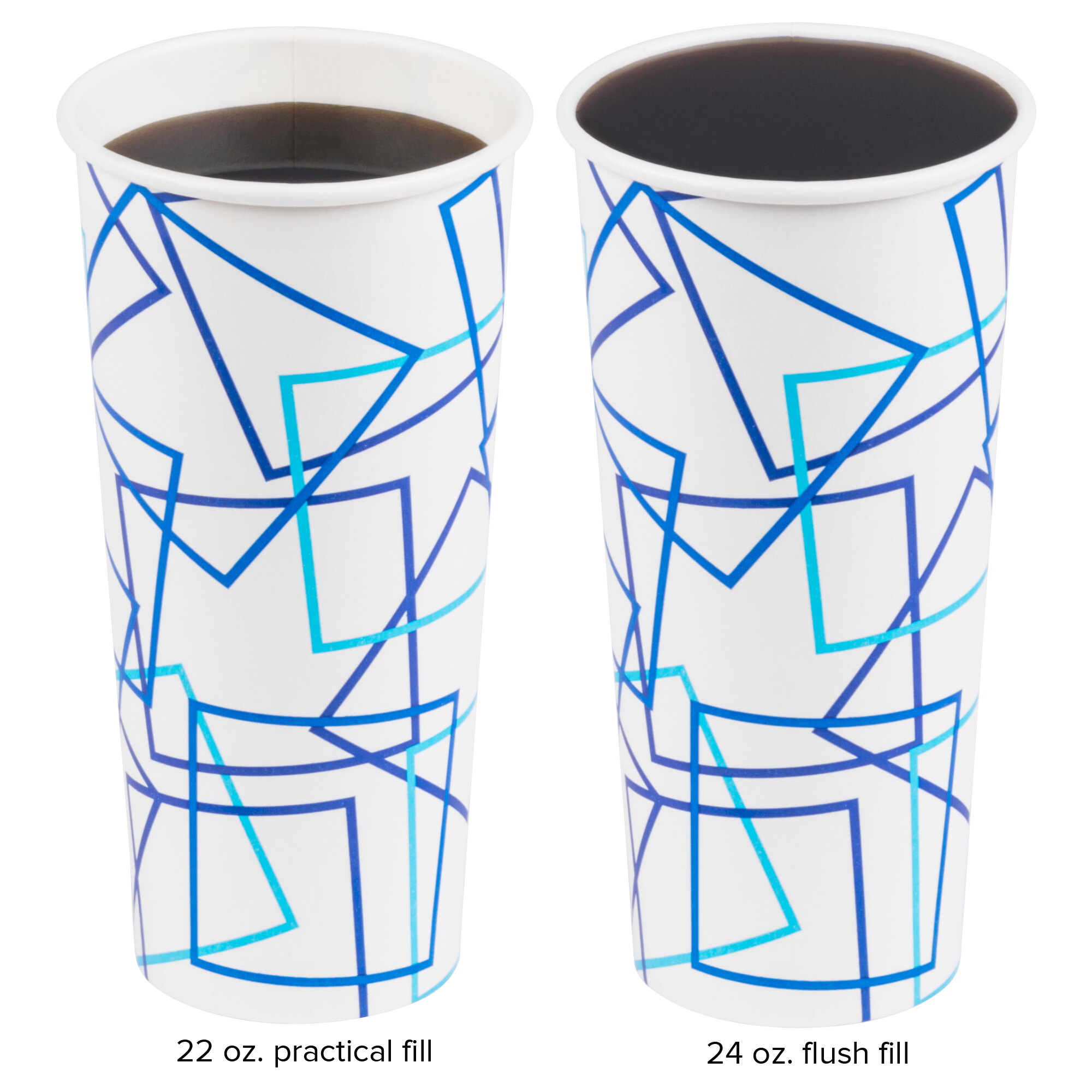 Choice 22 oz. Poly Paper Cold Cup - 1000/Case