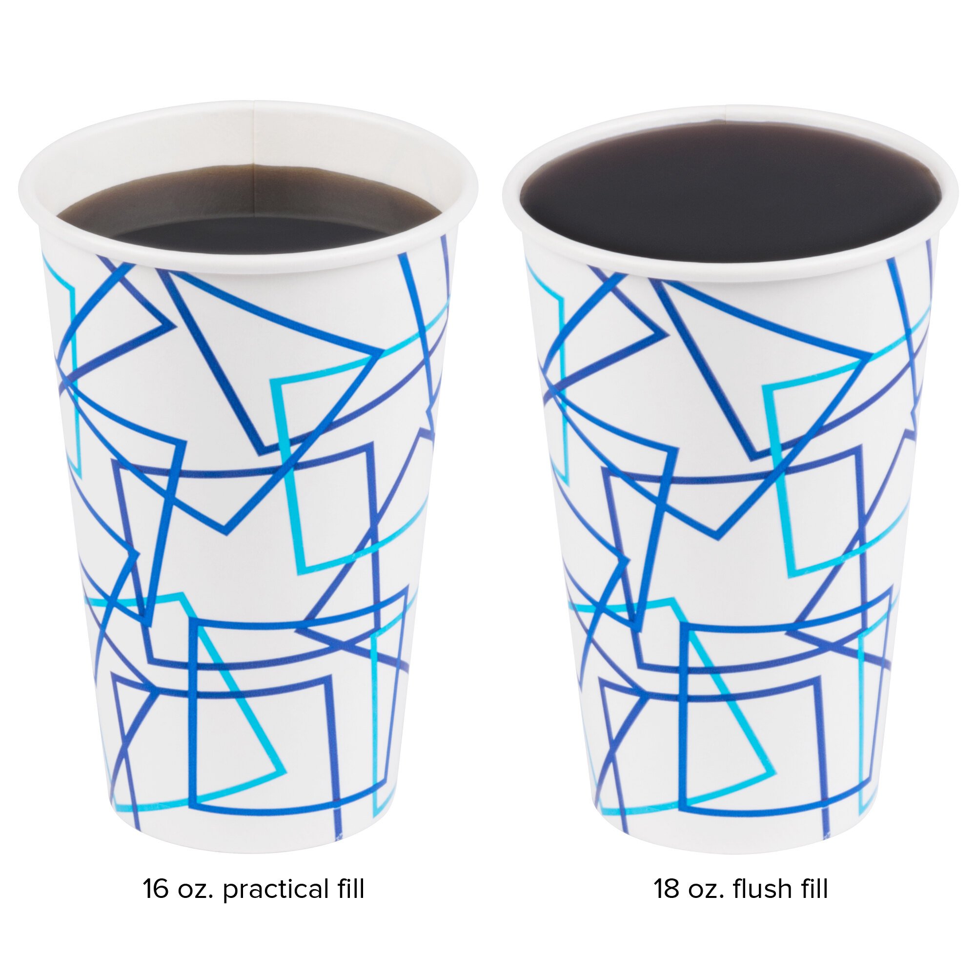 Choice 16 oz. Poly Paper Cold Cup - 1000/Case