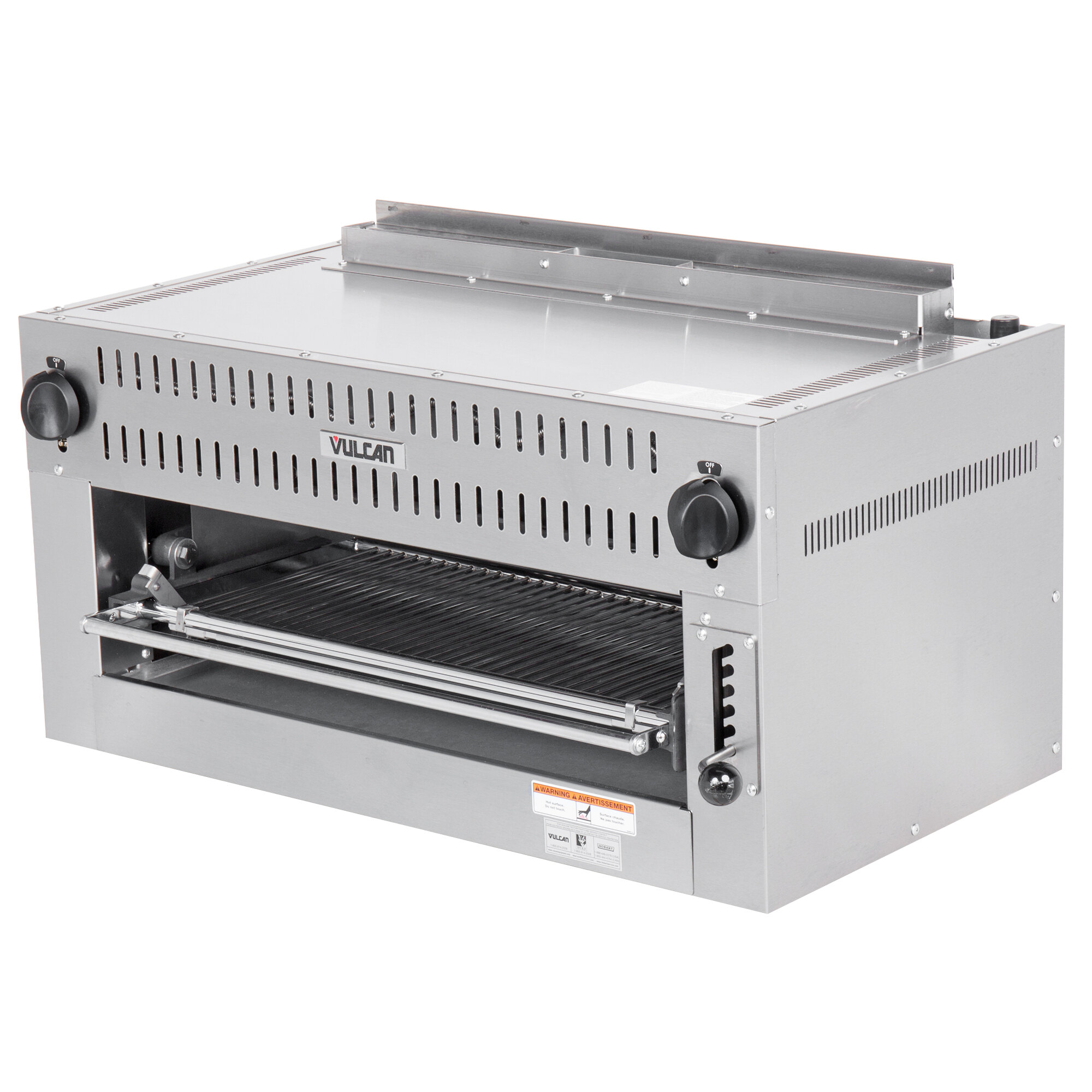 Vulcan 36RB-N 36" Natural Gas Radiant Salamander Broiler - 50,000 BTU