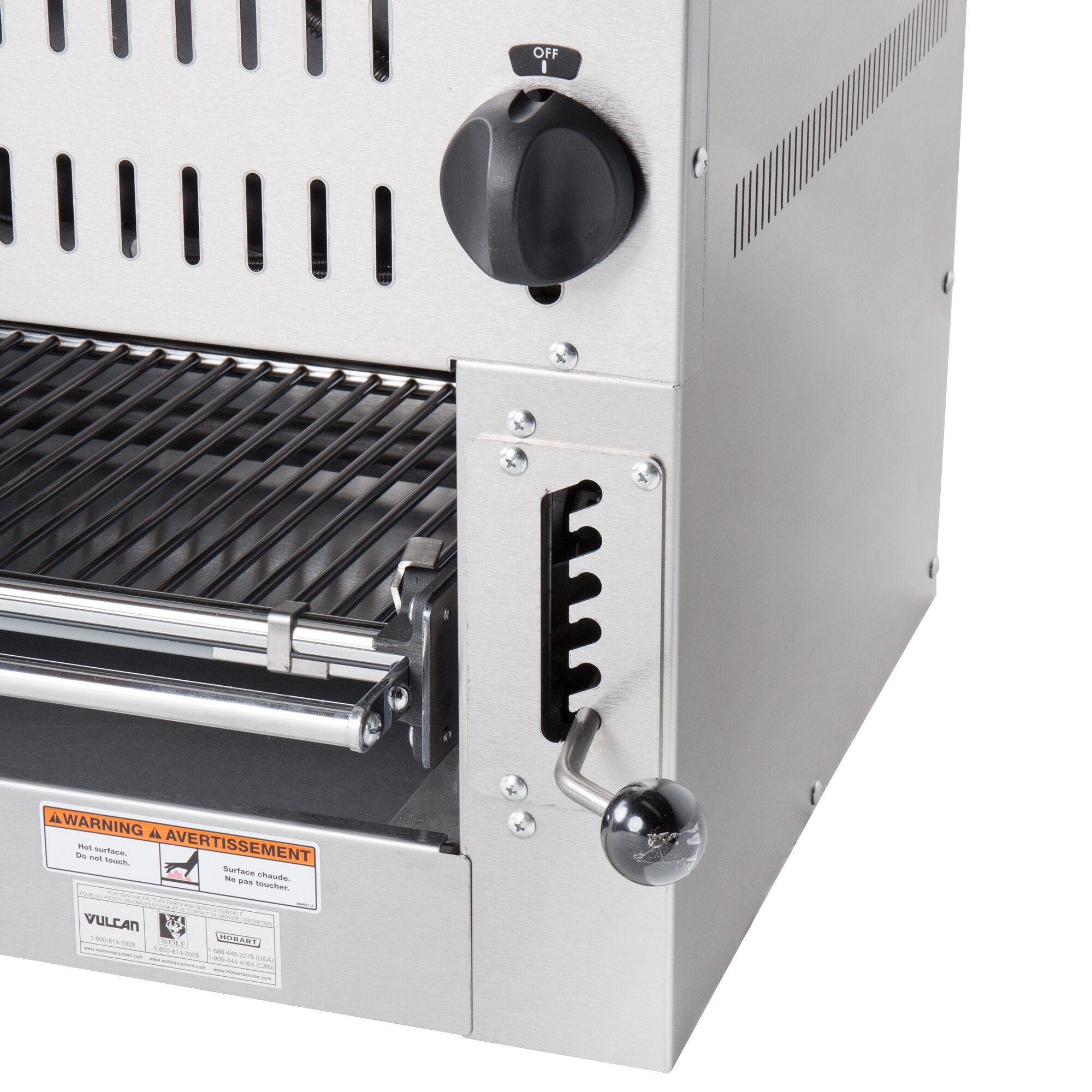 Vulcan 36RB-N 36" Natural Gas Radiant Salamander Broiler - 50,000 BTU