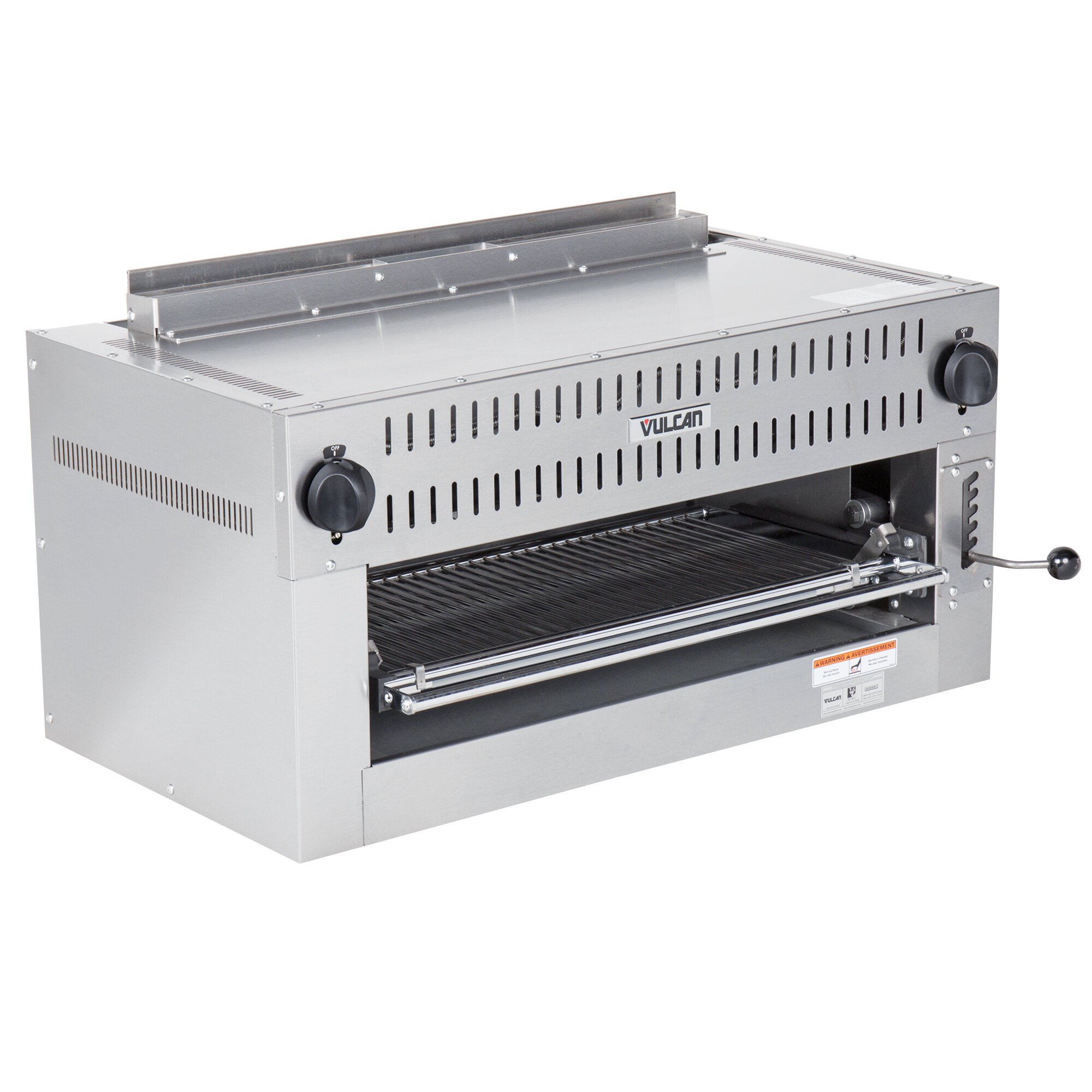 Vulcan 36RB-N 36" Natural Gas Radiant Salamander Broiler - 50,000 BTU