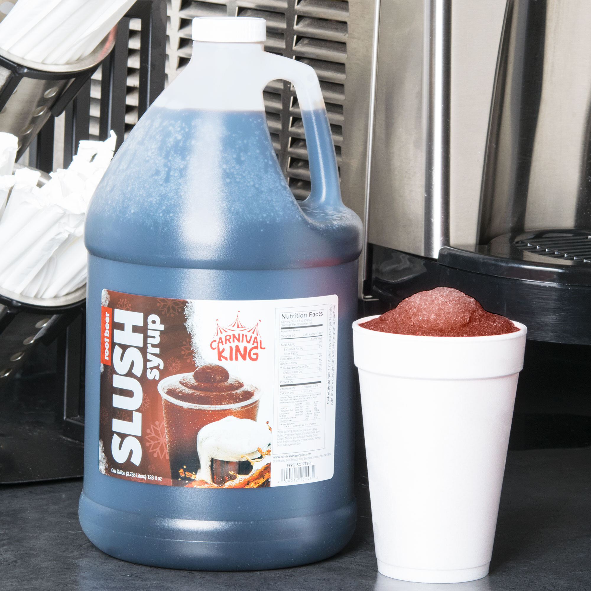 Carnival King 1 Gallon Root Beer Slushy Syrup