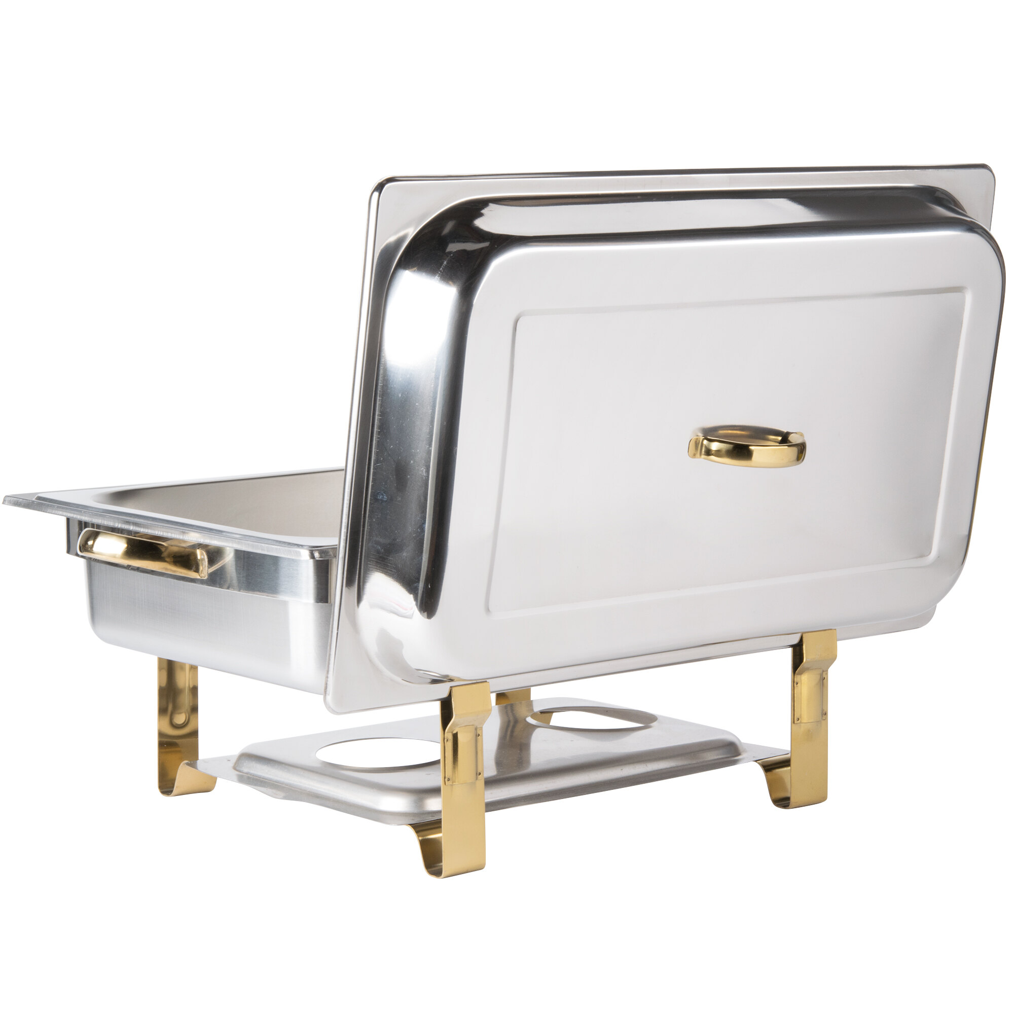 Choice Deluxe 8 Qt. Full Size Gold Accent Chafer