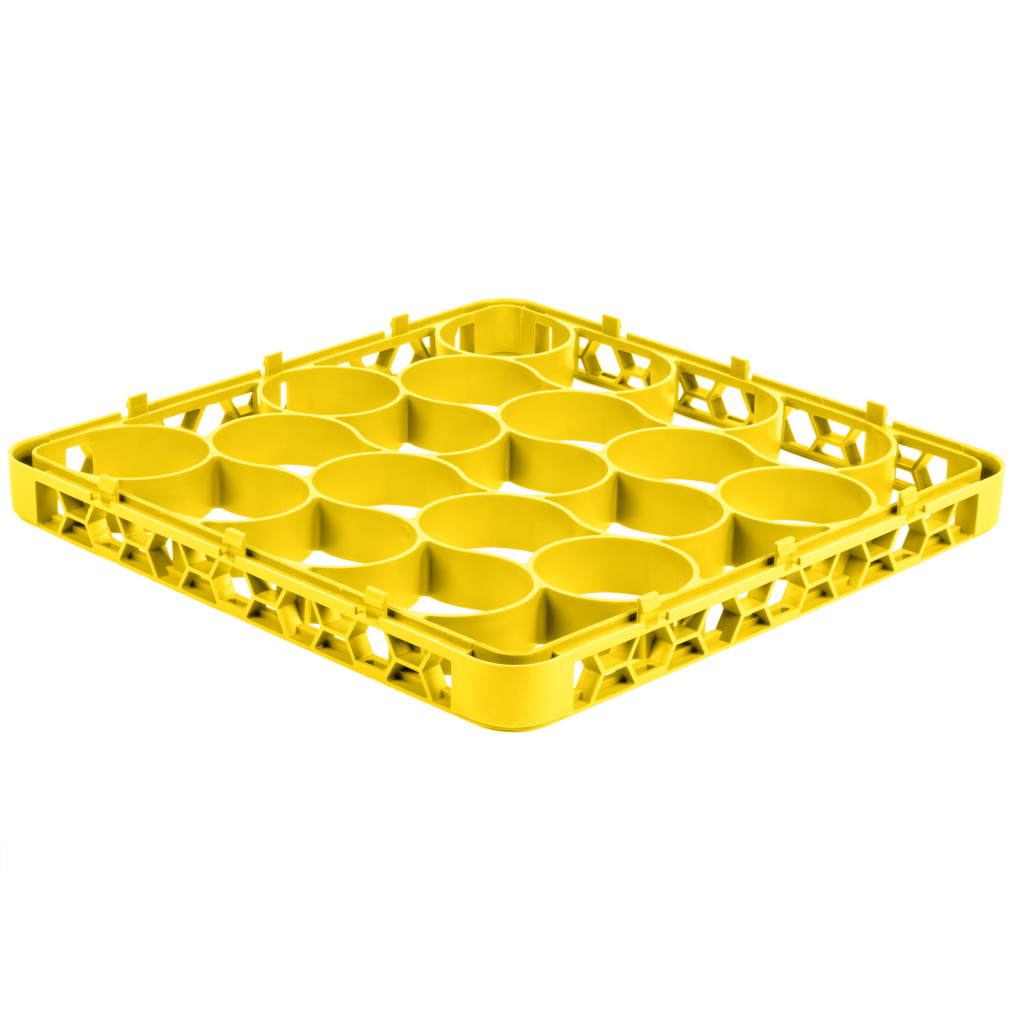 Carlisle REW20SC04 OptiClean NeWave Yellow 20 Compartment Short Glass ...