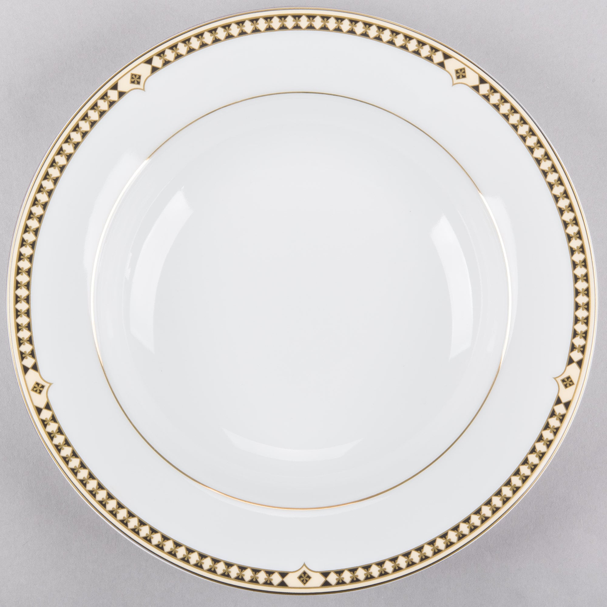 Syracuse China 911191004 Baroque 13.5 oz. Bone China Soup Bowl - 12/Case