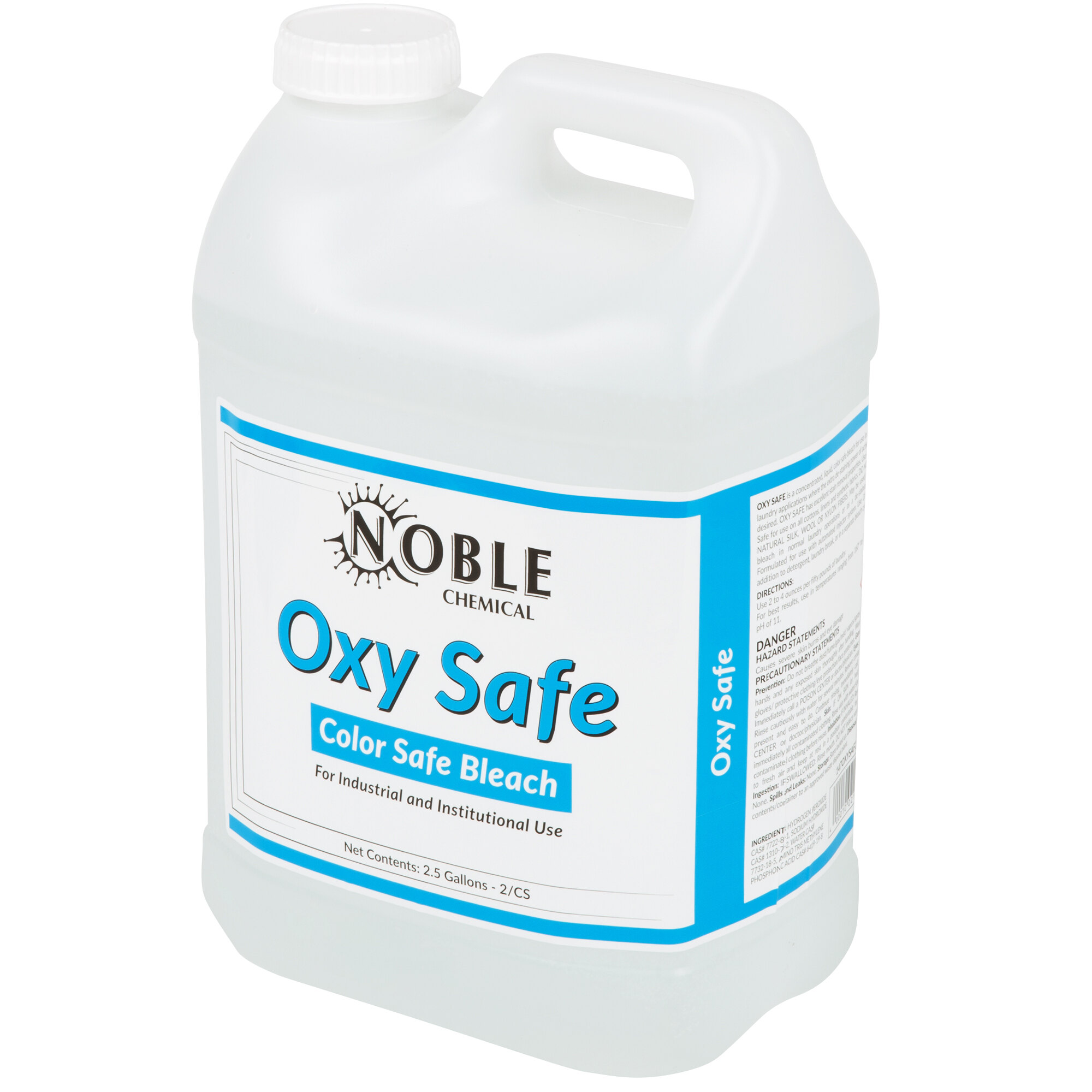 Noble Chemical 2.5 Gallon / 320 oz. Oxy Safe Color-Safe Bleach - 2/Case