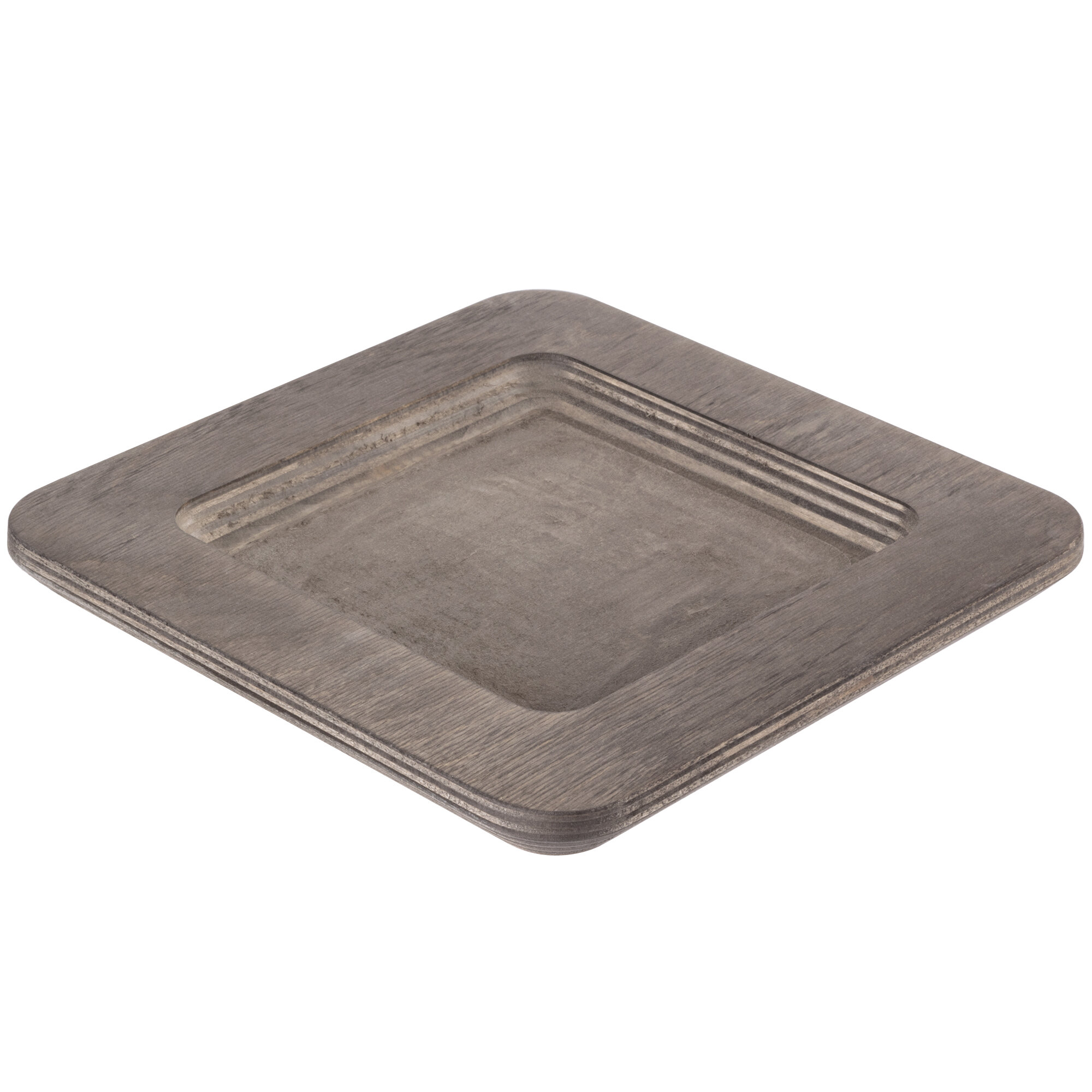 Lodge U5WP 7 3/4" Square Wood Underliner with Walnut Finish