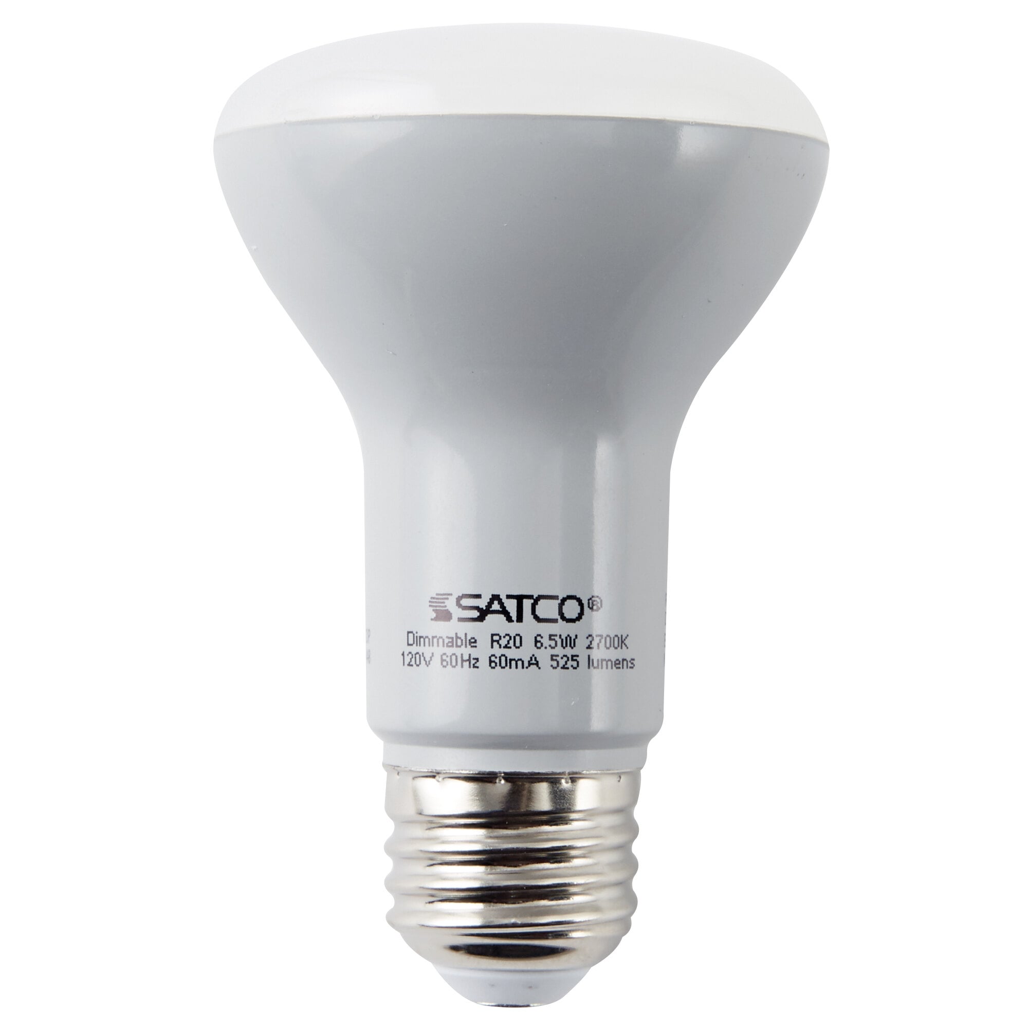 Satco S9630 6.5 Watt (50 Watt Equivalent) Frosted Warm White LED Flood ...