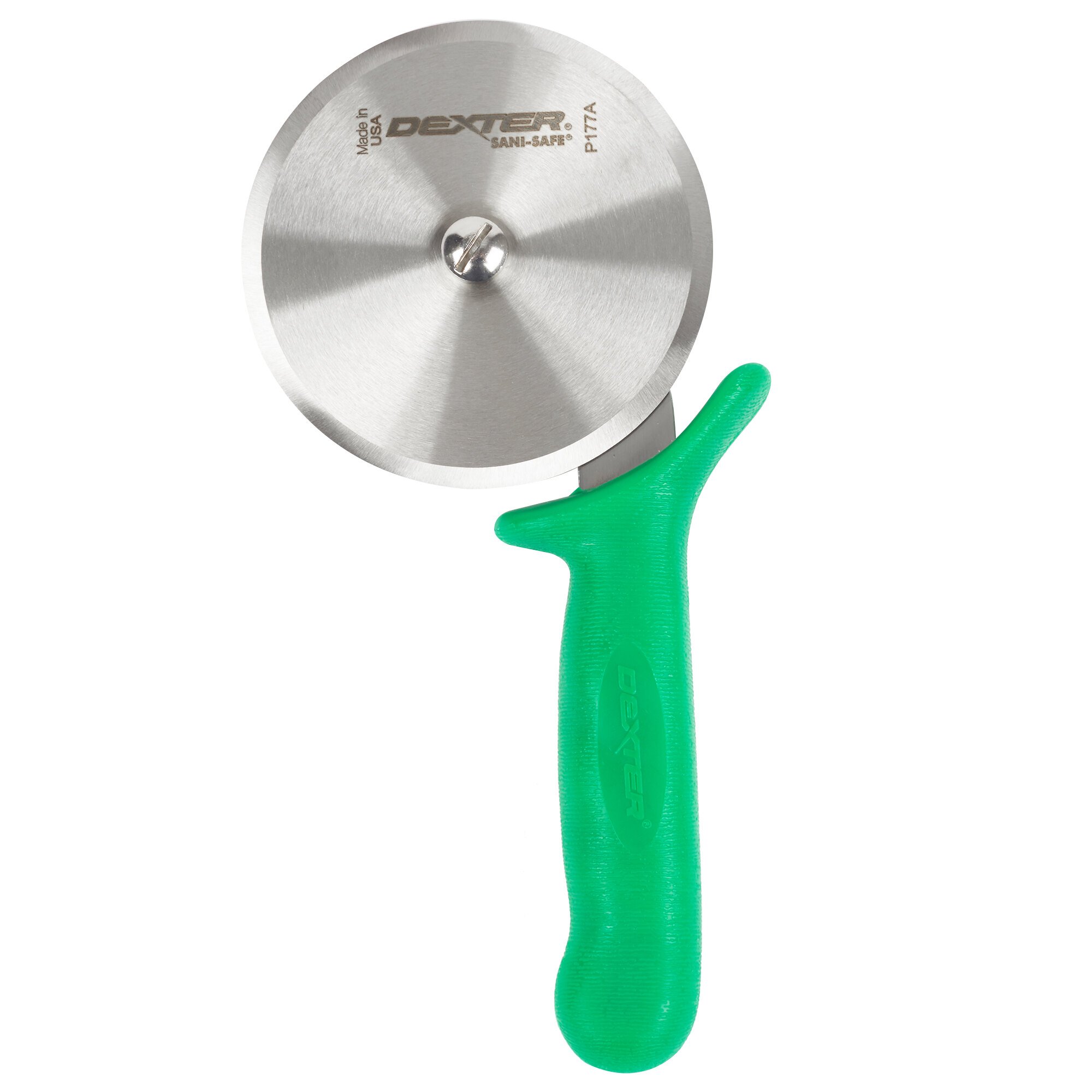 Dexter-Russell 18023G 4" Sani-Safe Green Handle Pizza Cutter