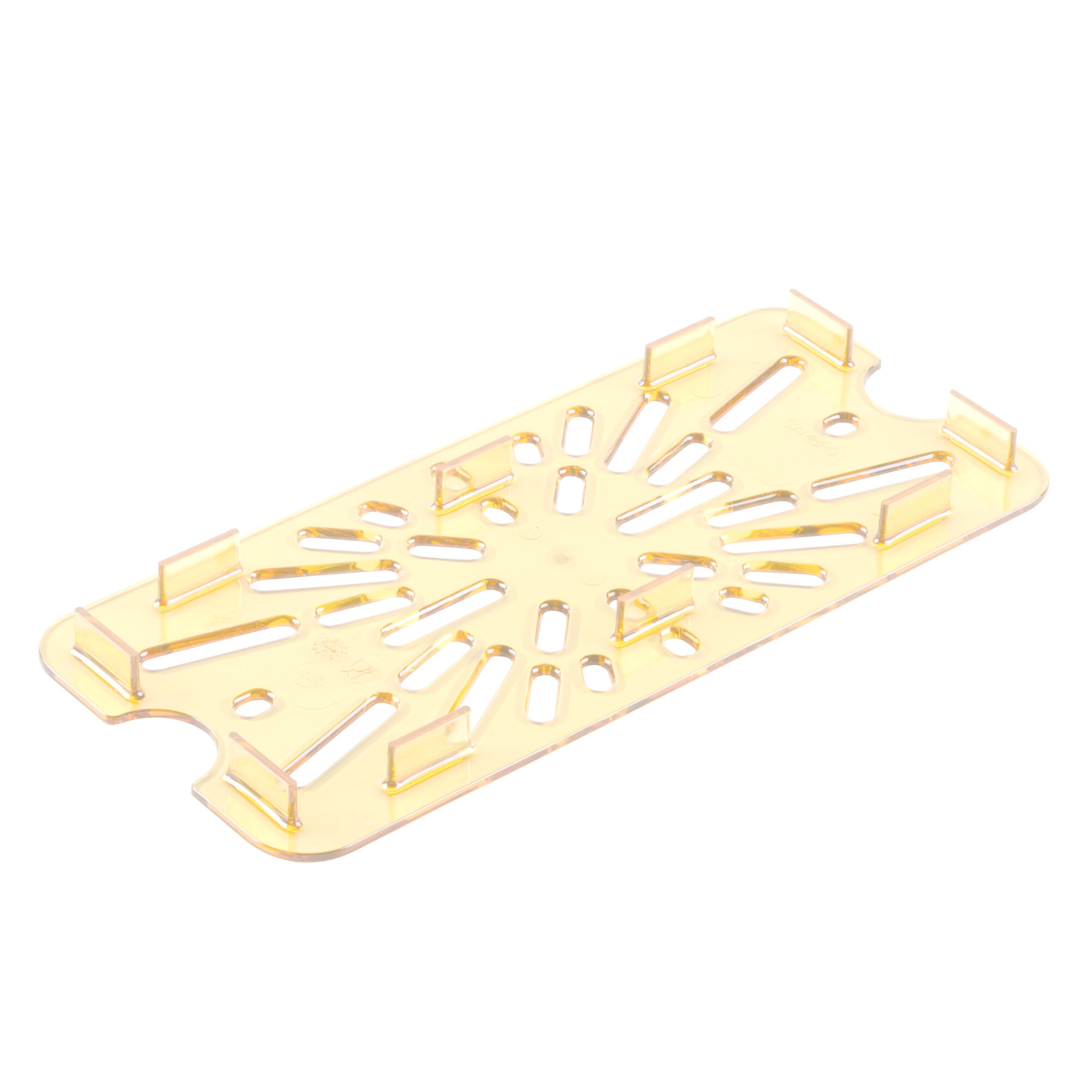 Cambro 30HPD 1/3 Size Amber High Heat Drain Tray