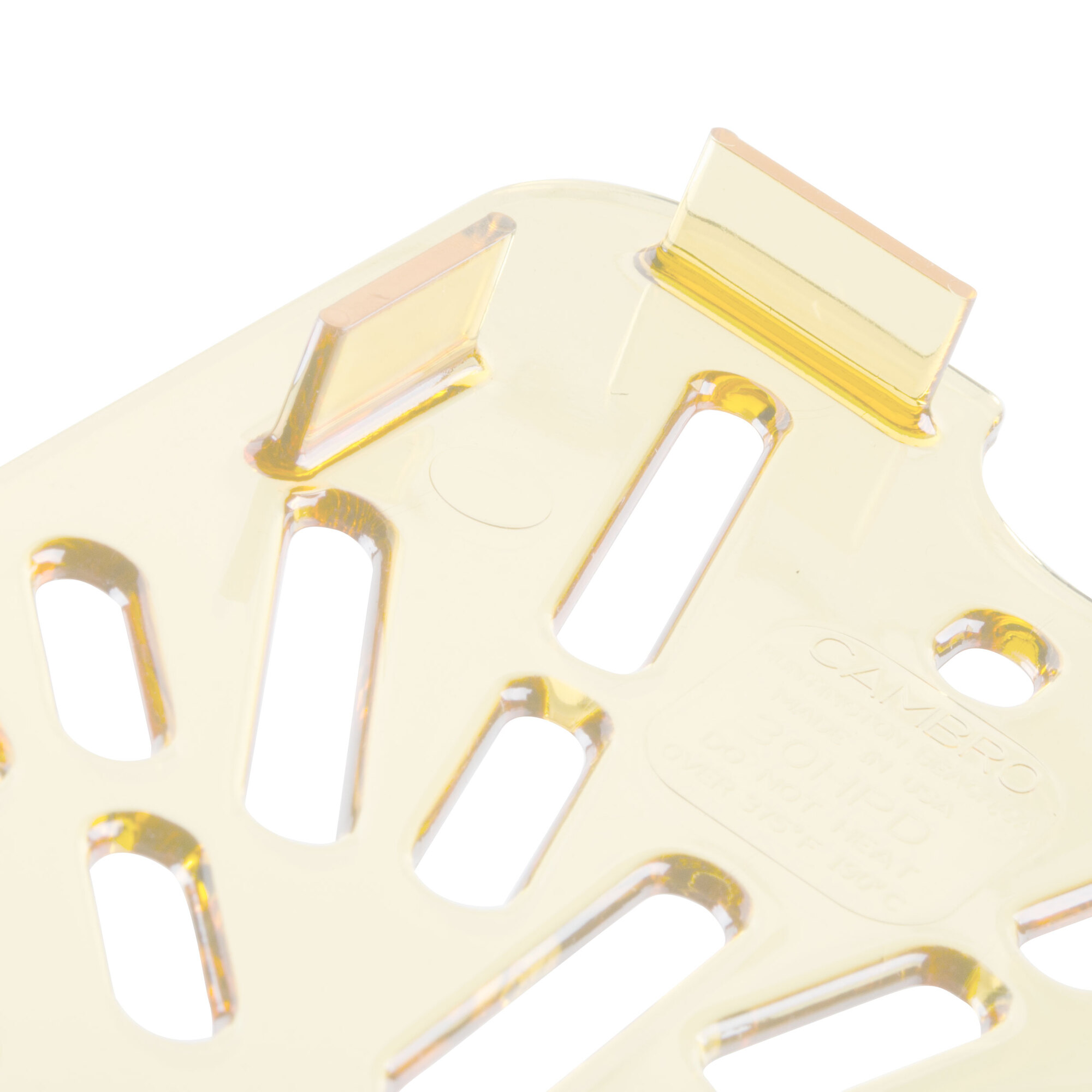 Cambro 30HPD 1/3 Size Amber High Heat Drain Tray