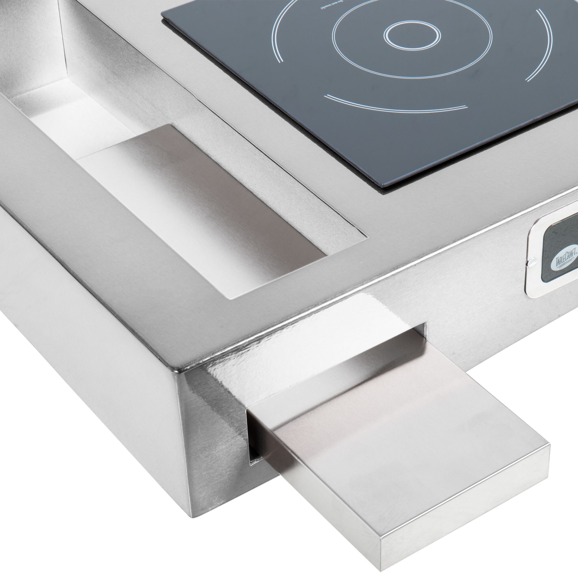 Tablecraft CWACTION2BRA 47 3/8" x 25 1/2" x 5 1/2" Brushed Aluminum ...