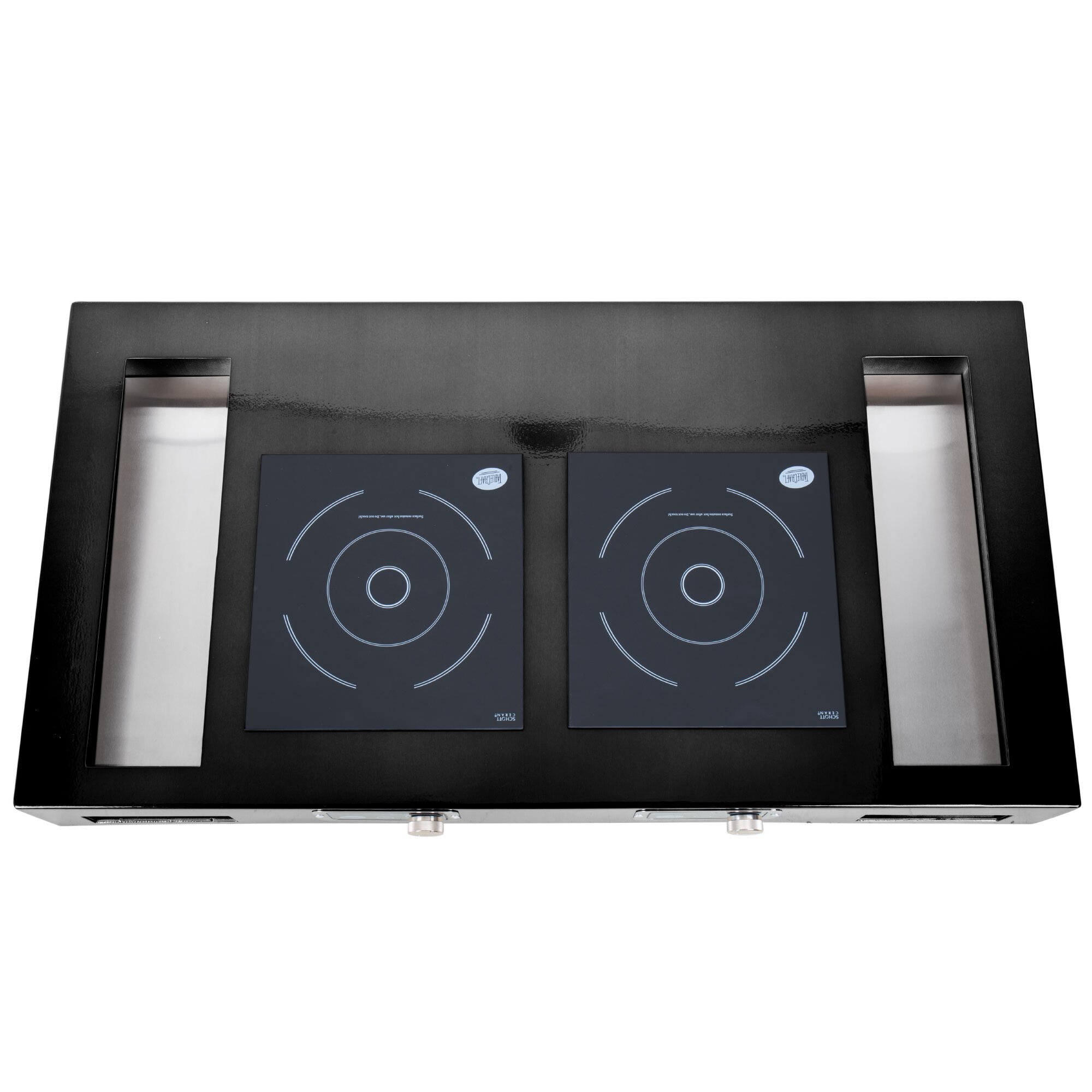 Tablecraft CWACTION2TBK 47 3/8" x 25 1/2" x 5 1/2" Black Brushed ...