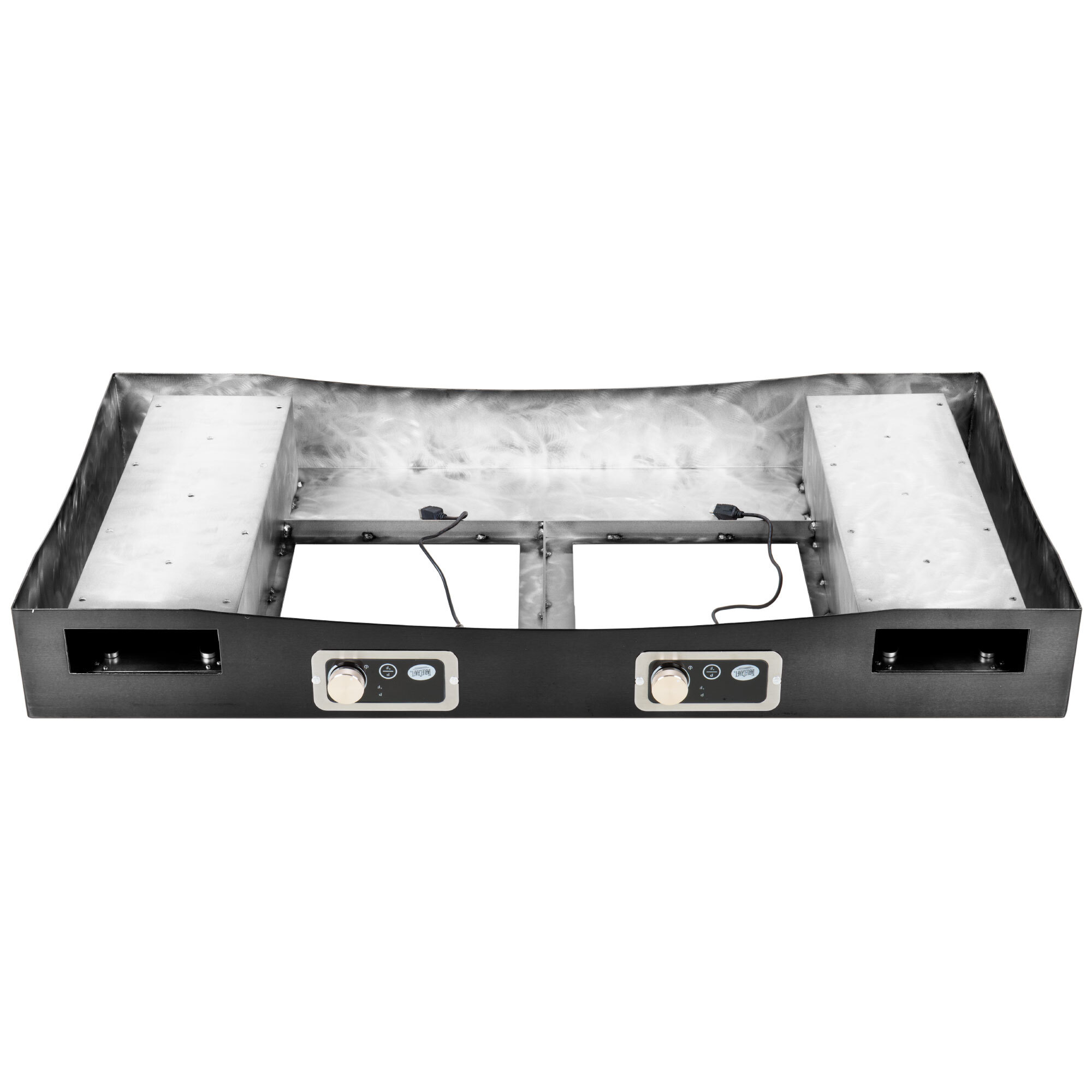 Tablecraft CWACTION2TBK 47 3/8" x 25 1/2" x 5 1/2" Black Brushed ...