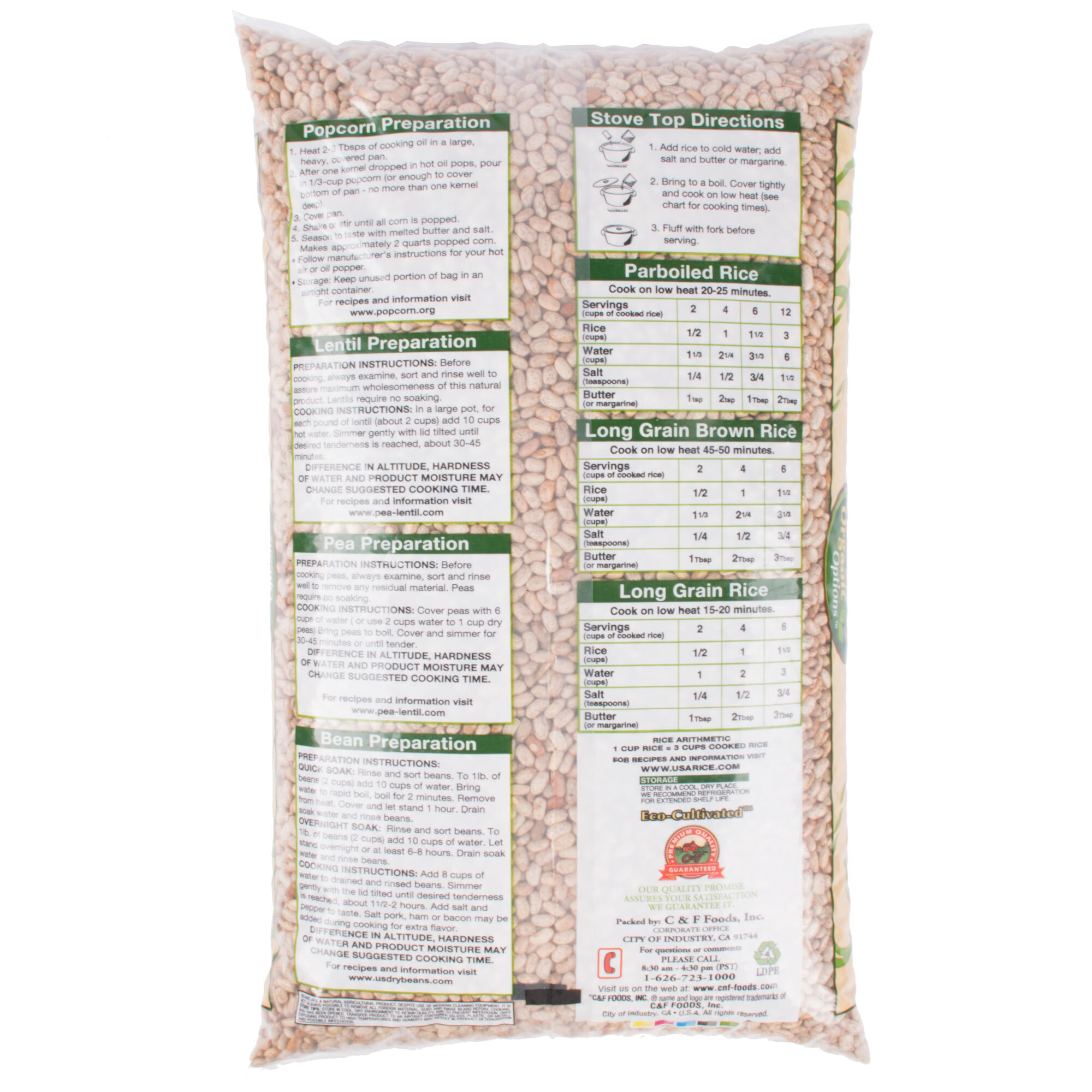 Organic Dried Pinto Beans - 25 lb.