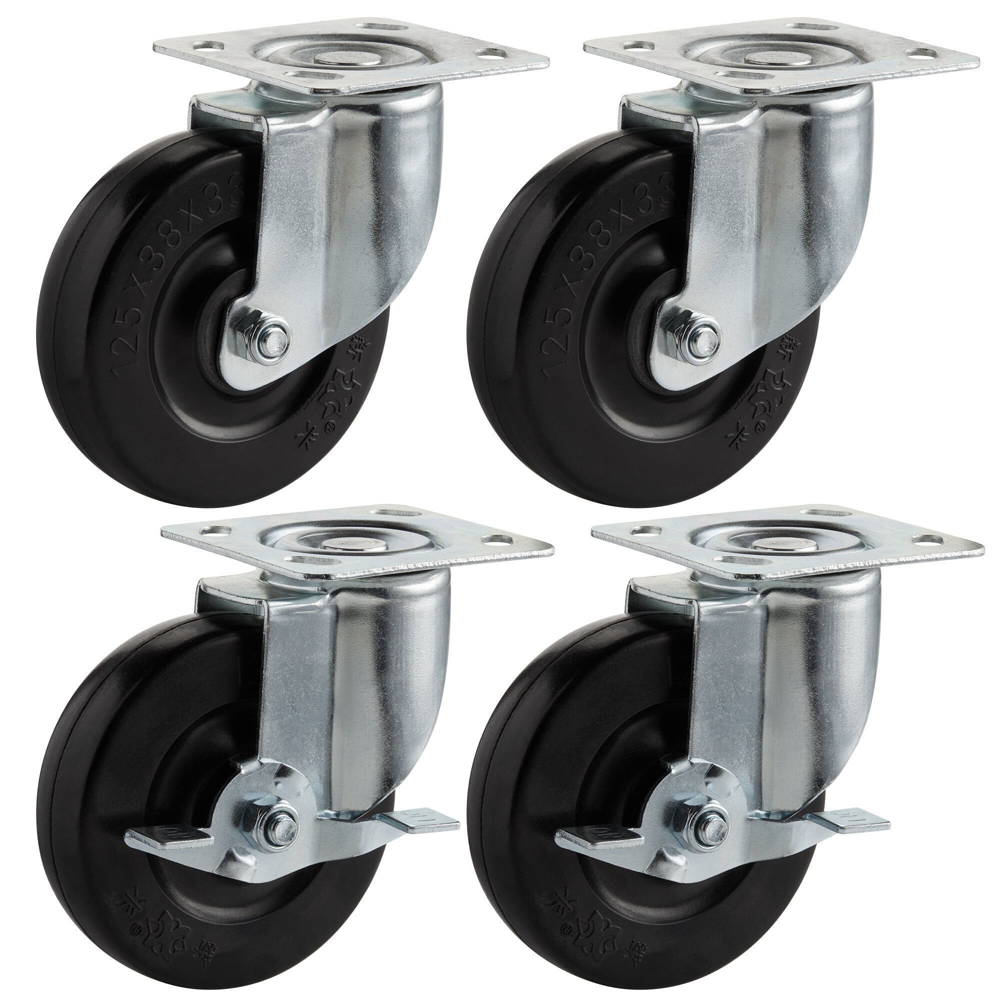 Cooking Performance Group 4 3/4" Plate Casters - 4/Set