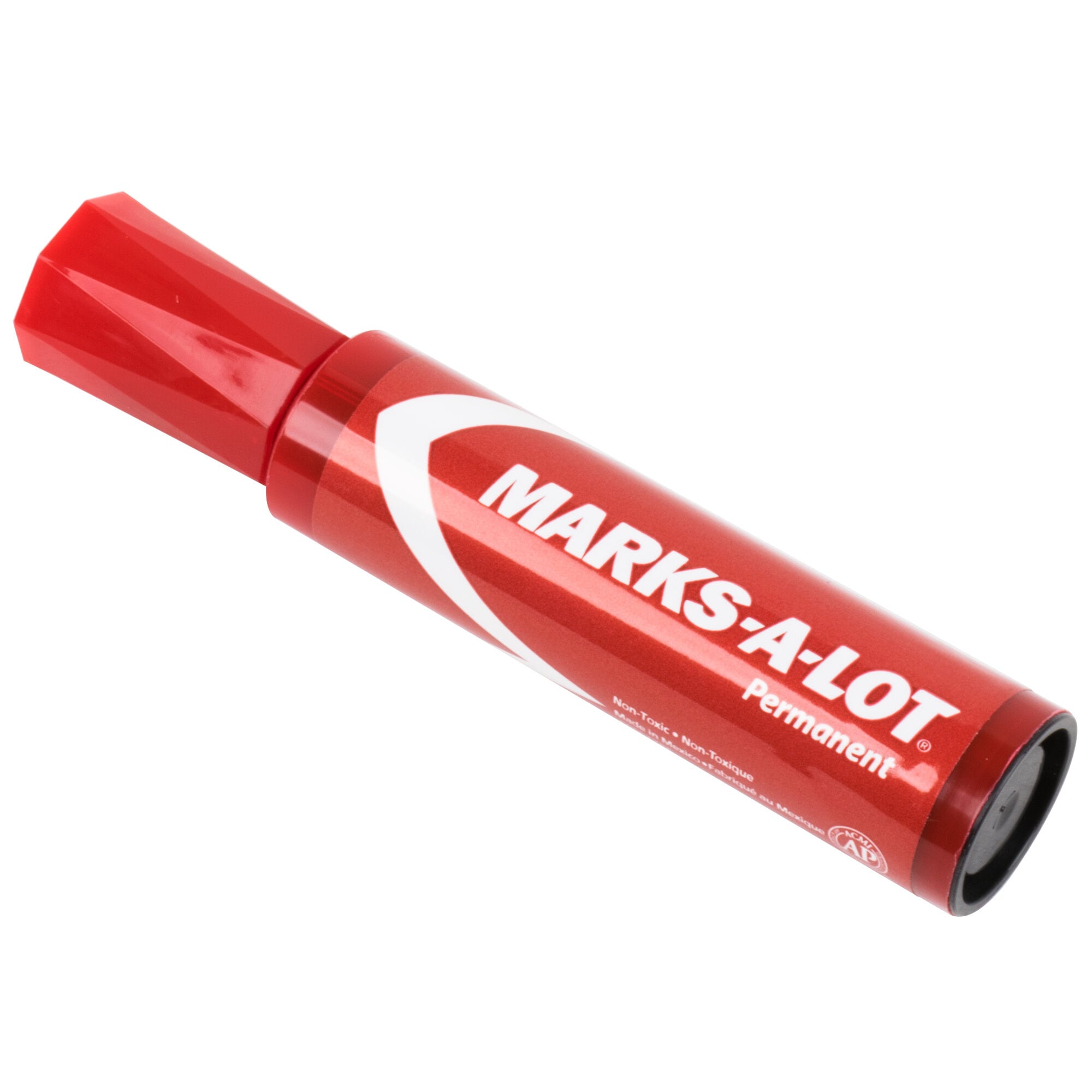 Avery 24147 Marks-A-Lot Jumbo Red Chisel Tip Desk Style Permanent ...