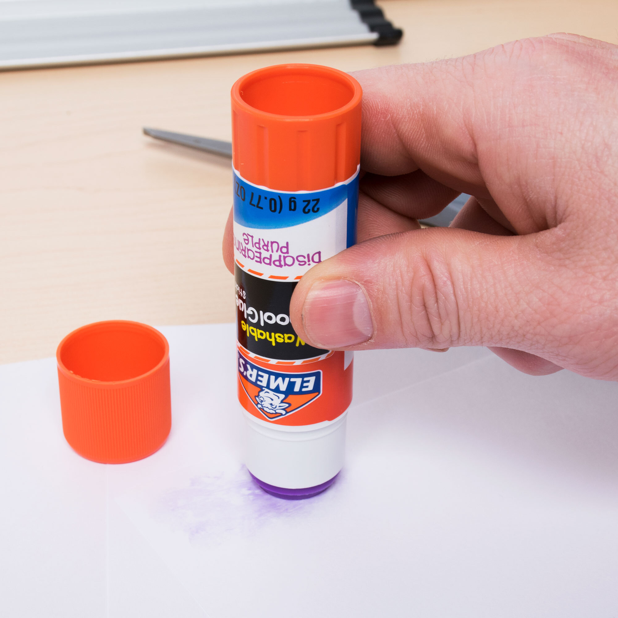 Elmer's E524 0.77 oz. Disappearing Purple School Glue Stick