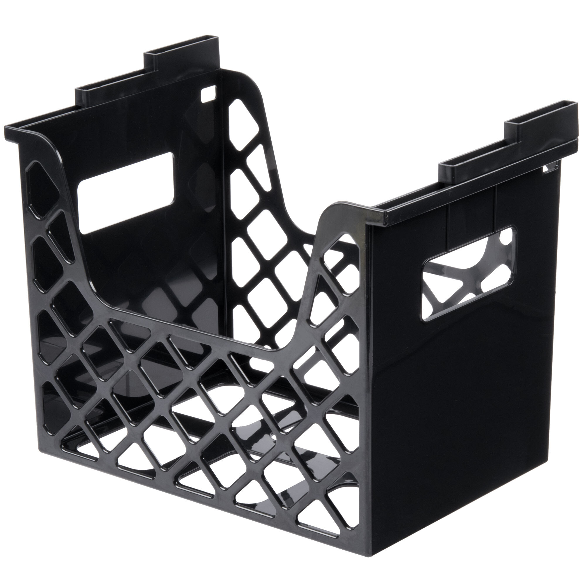 Universal UNV08123 13 1/4" x 8 1/2" x 9 5/8" Black Plastic Desktop File ...