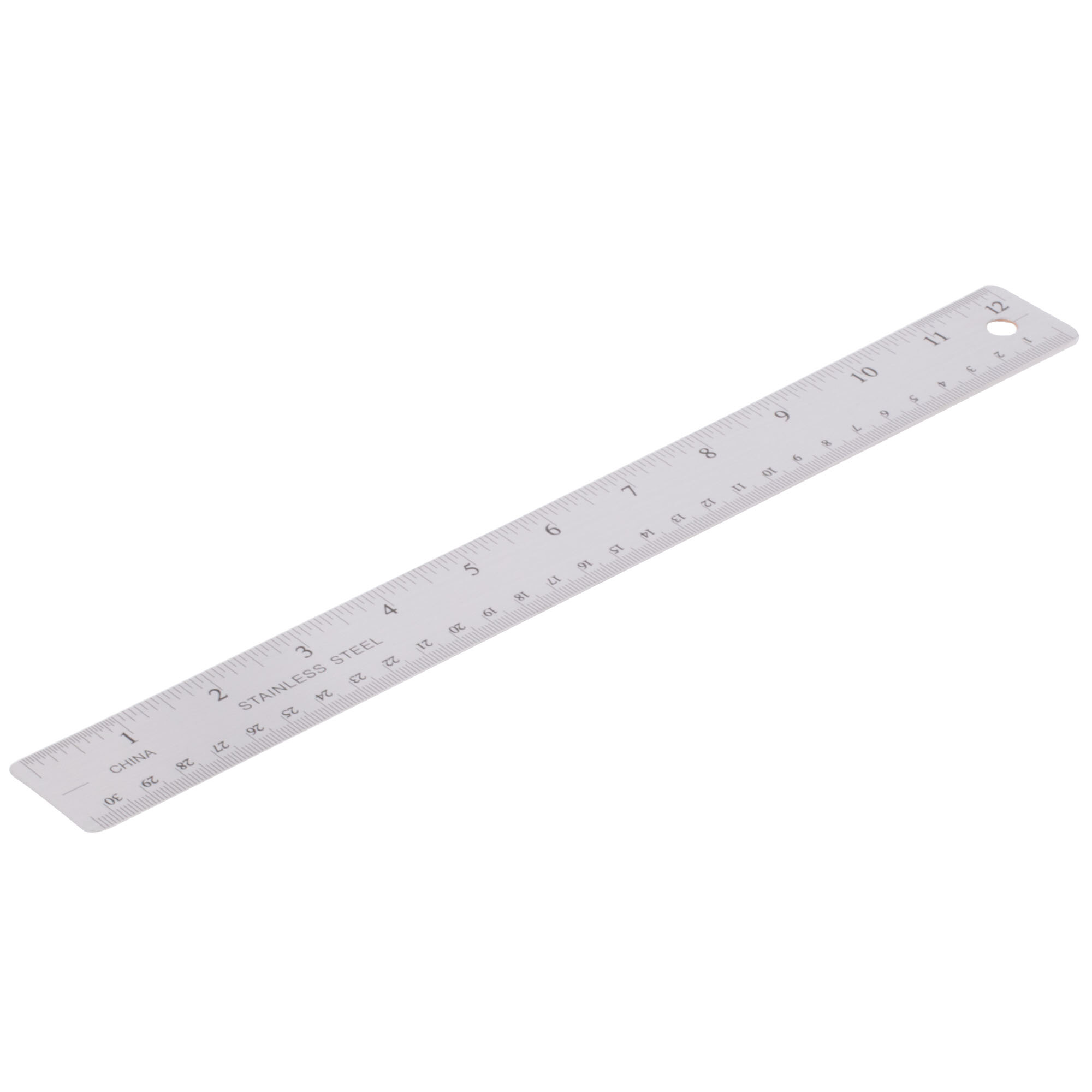Universal UNV59023 Stainless Steel Ruler with Cork Back and Hanging ...