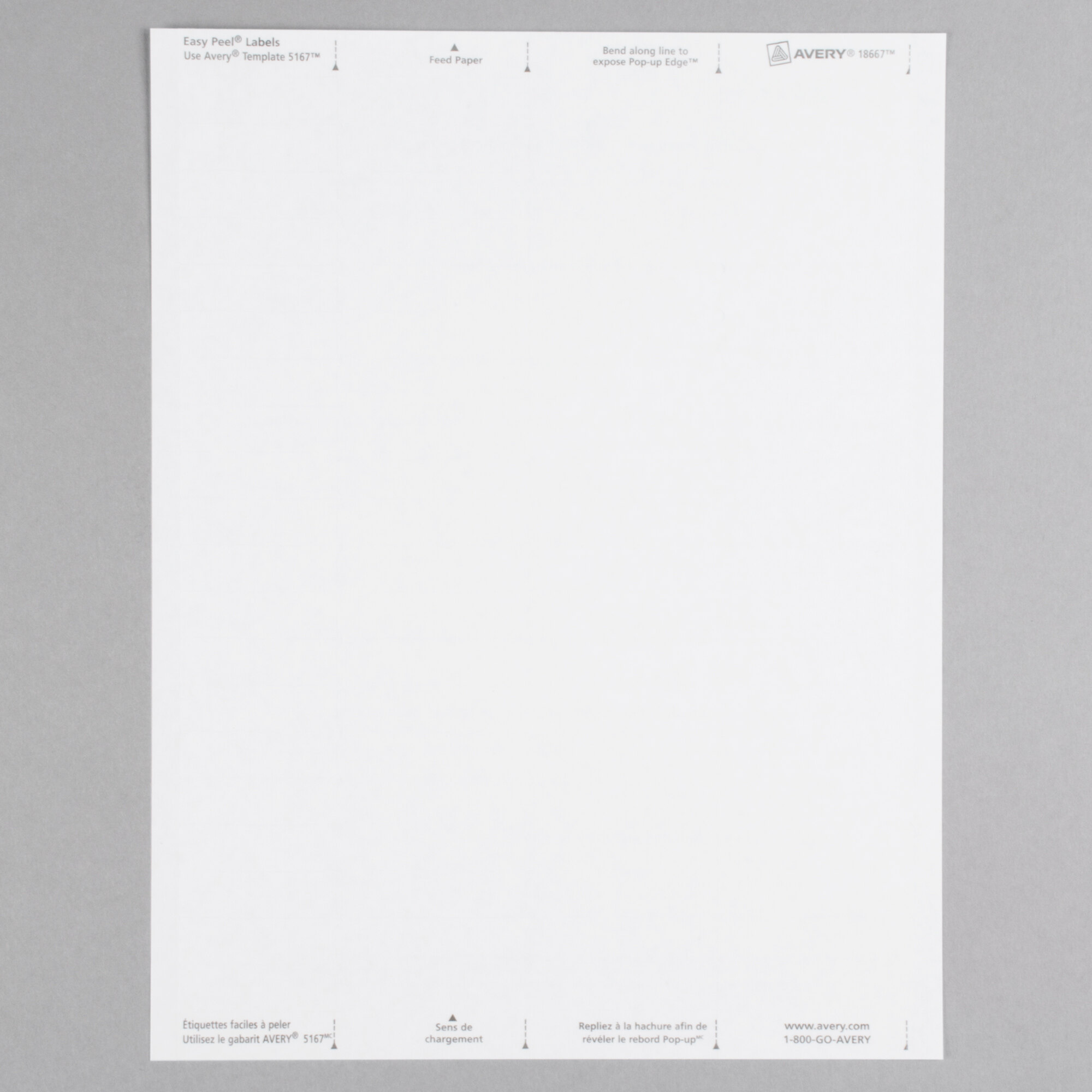 Avery 18667 Easy Peel 1/2" x 1 3/4" Clear Inkjet Printer Return Address ...