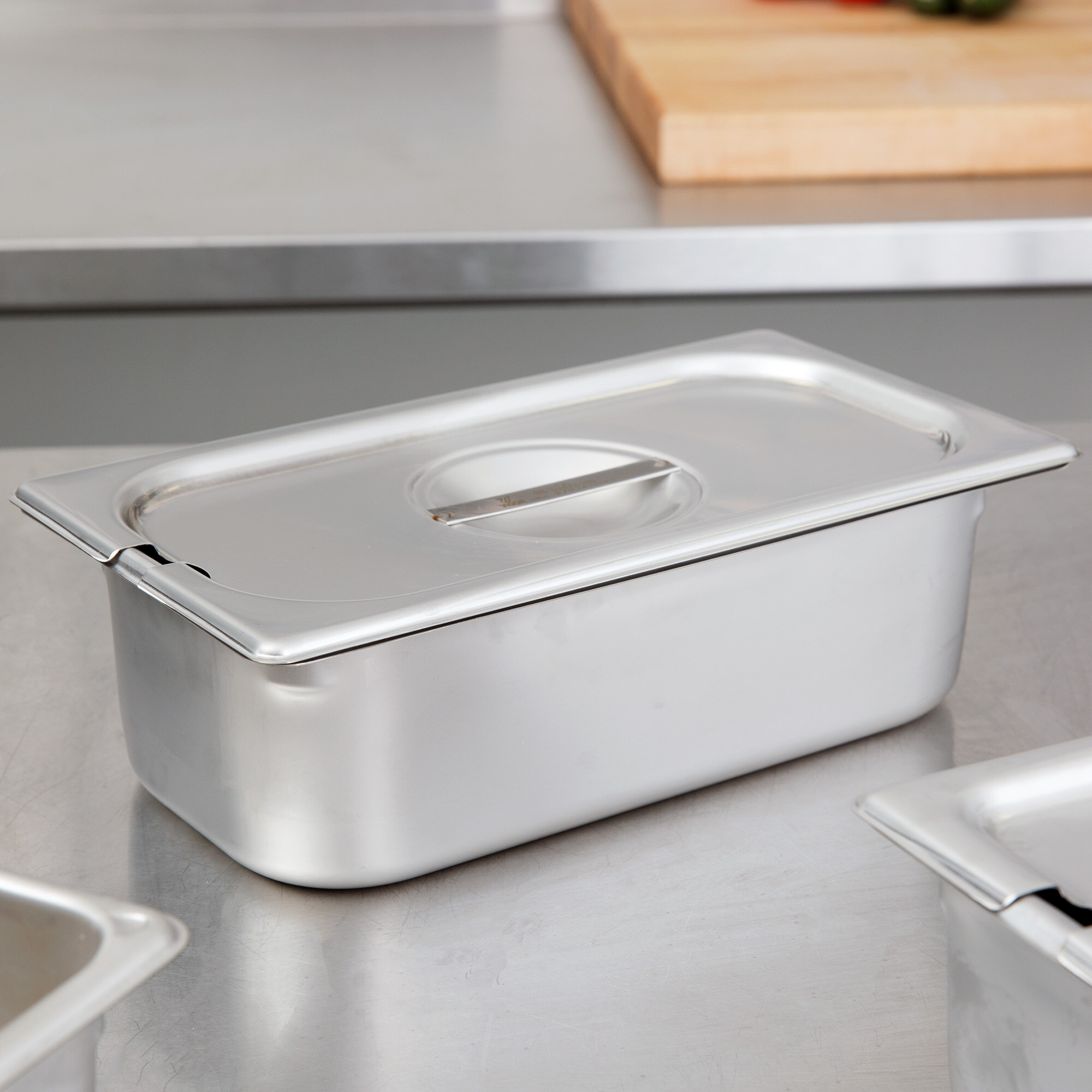 Vigor 1/3 Size Slotted Stainless Steel Steam Table / Hotel Pan Cover