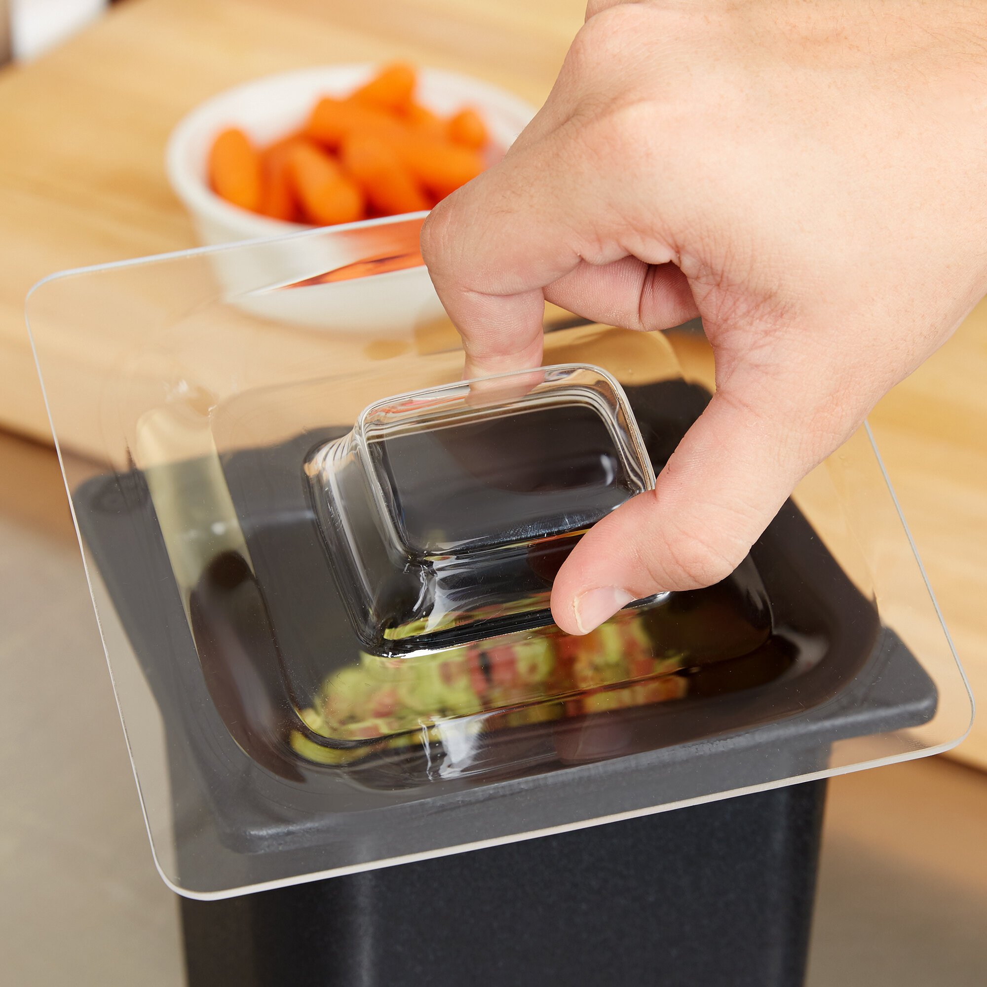 Carlisle CM112807 Coldmaster 1 6 Size Clear Food Pan Lid carlisle-cm112807-coldmaster-1-6-size-clear-food-pan-lid