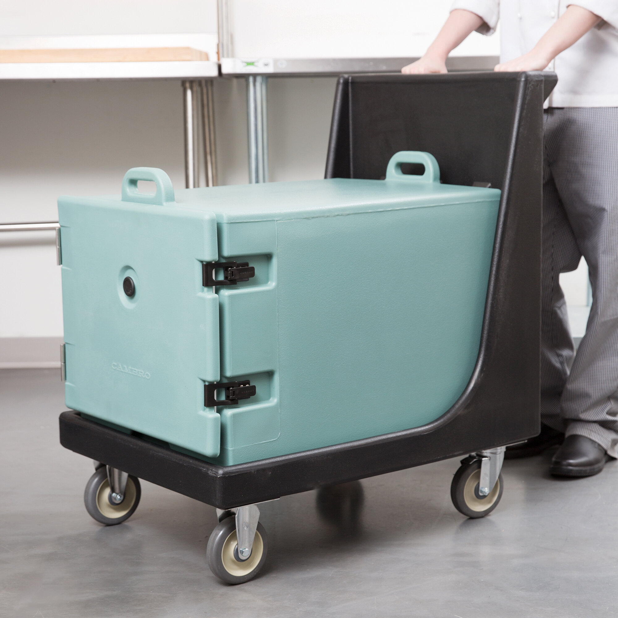 Cambro 1826MTC401 Camcarrier Slate Blue Front Loading Insulated Tray ...