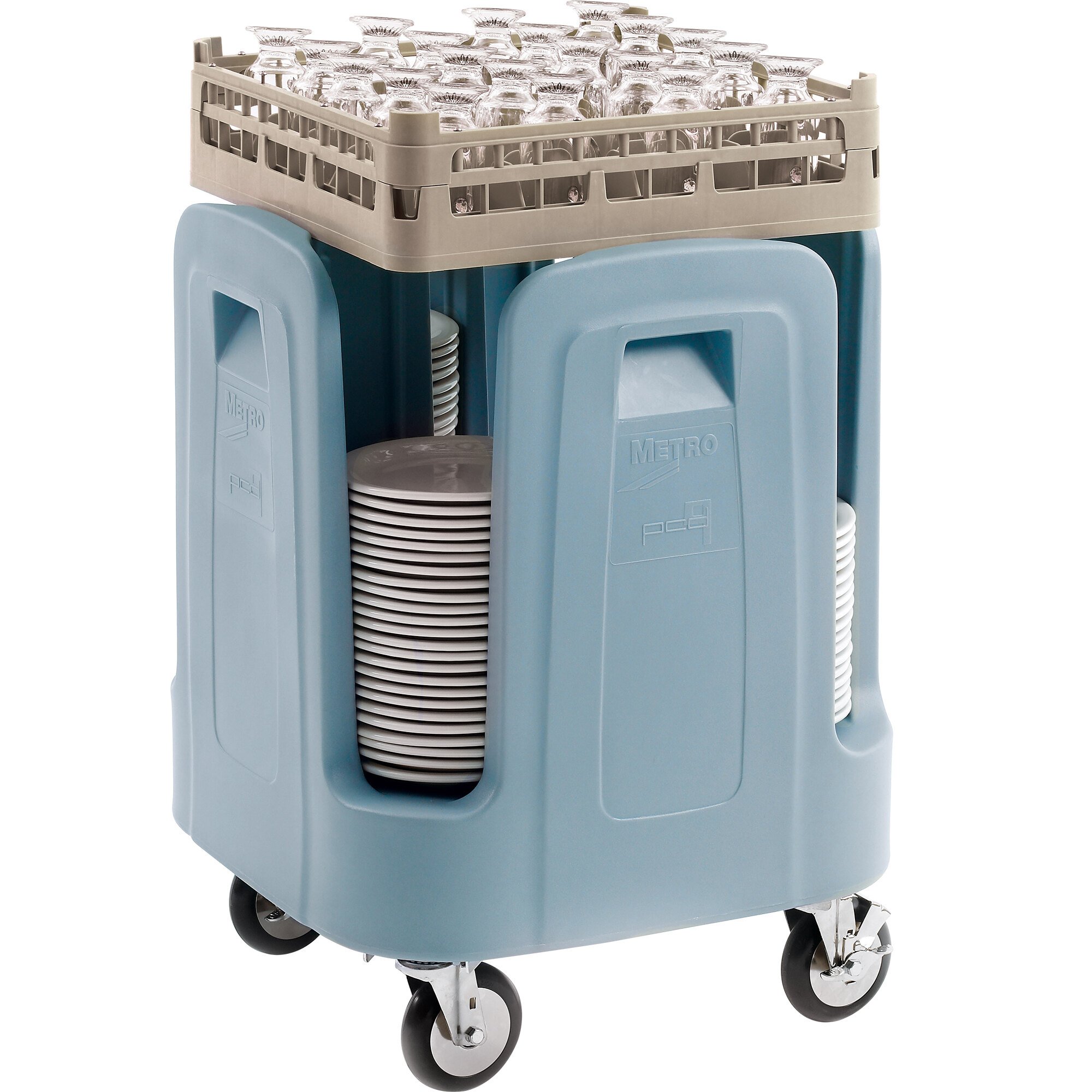 Metro PCD8 "Poker Chip" Dish Dolly Holds up to 240 Dishes