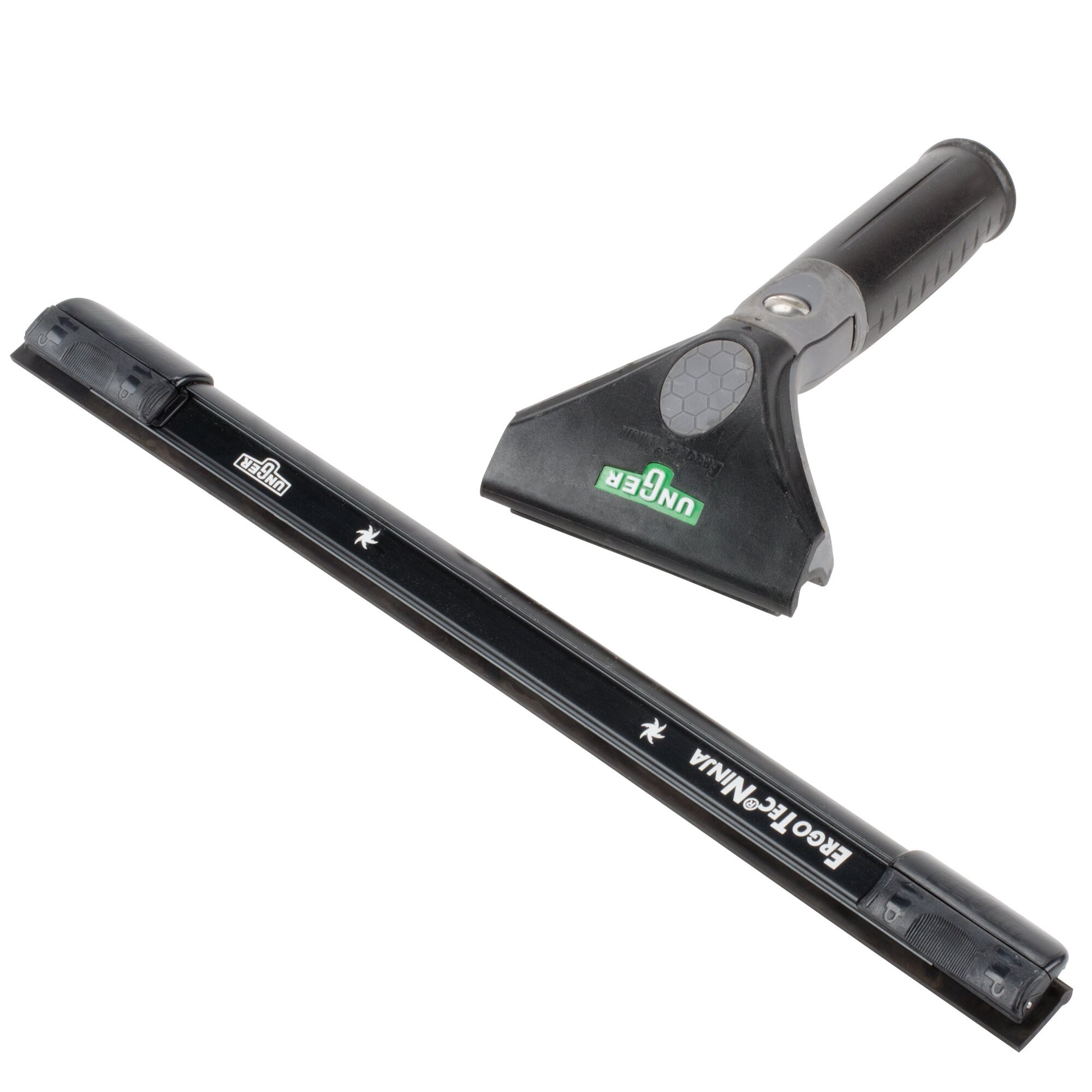 Unger EN300 ErgoTec Ninja Handle and 12" Squeegee Channel