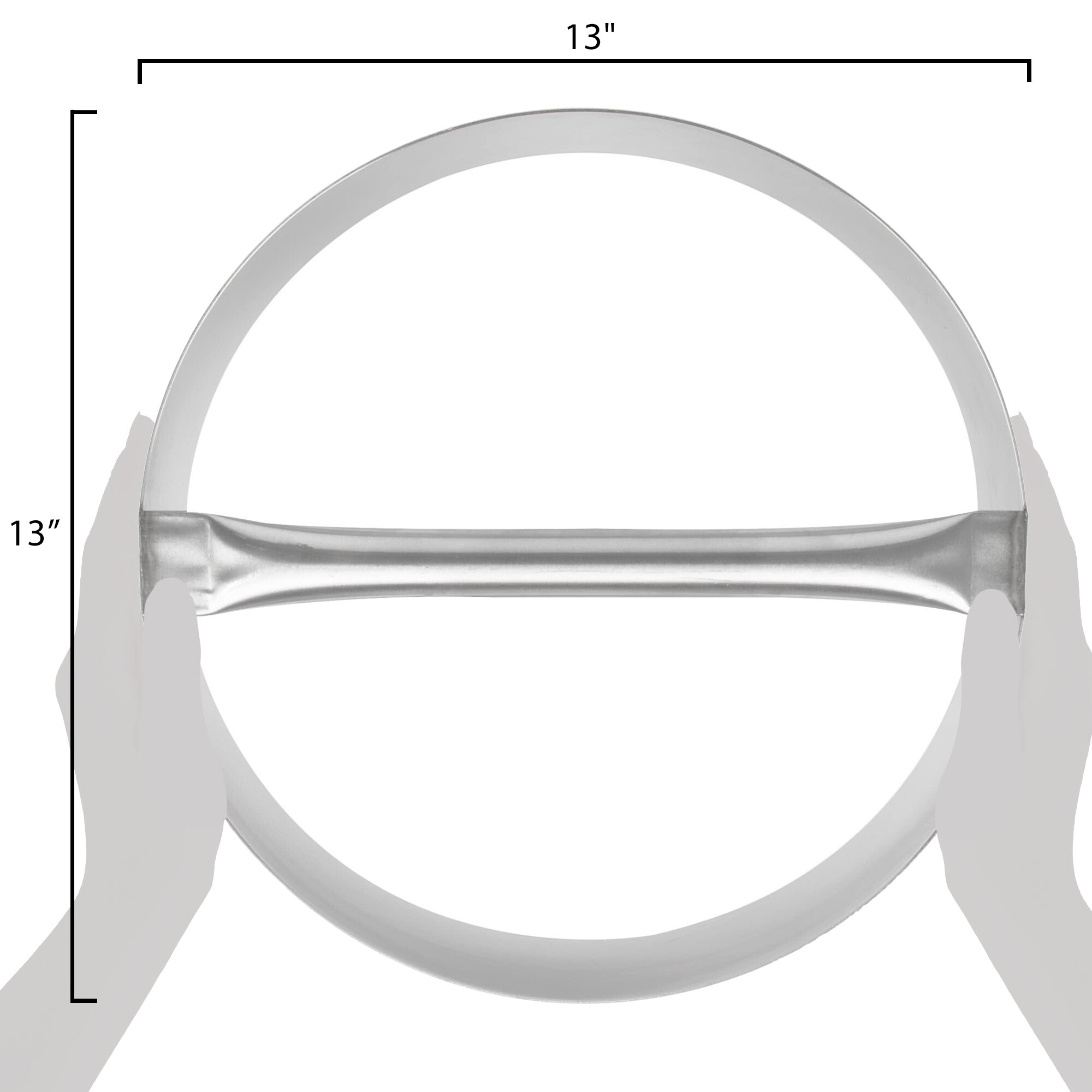 American Metalcraft RDC13 13" x 3" Stainless Steel Dough Cutting Ring