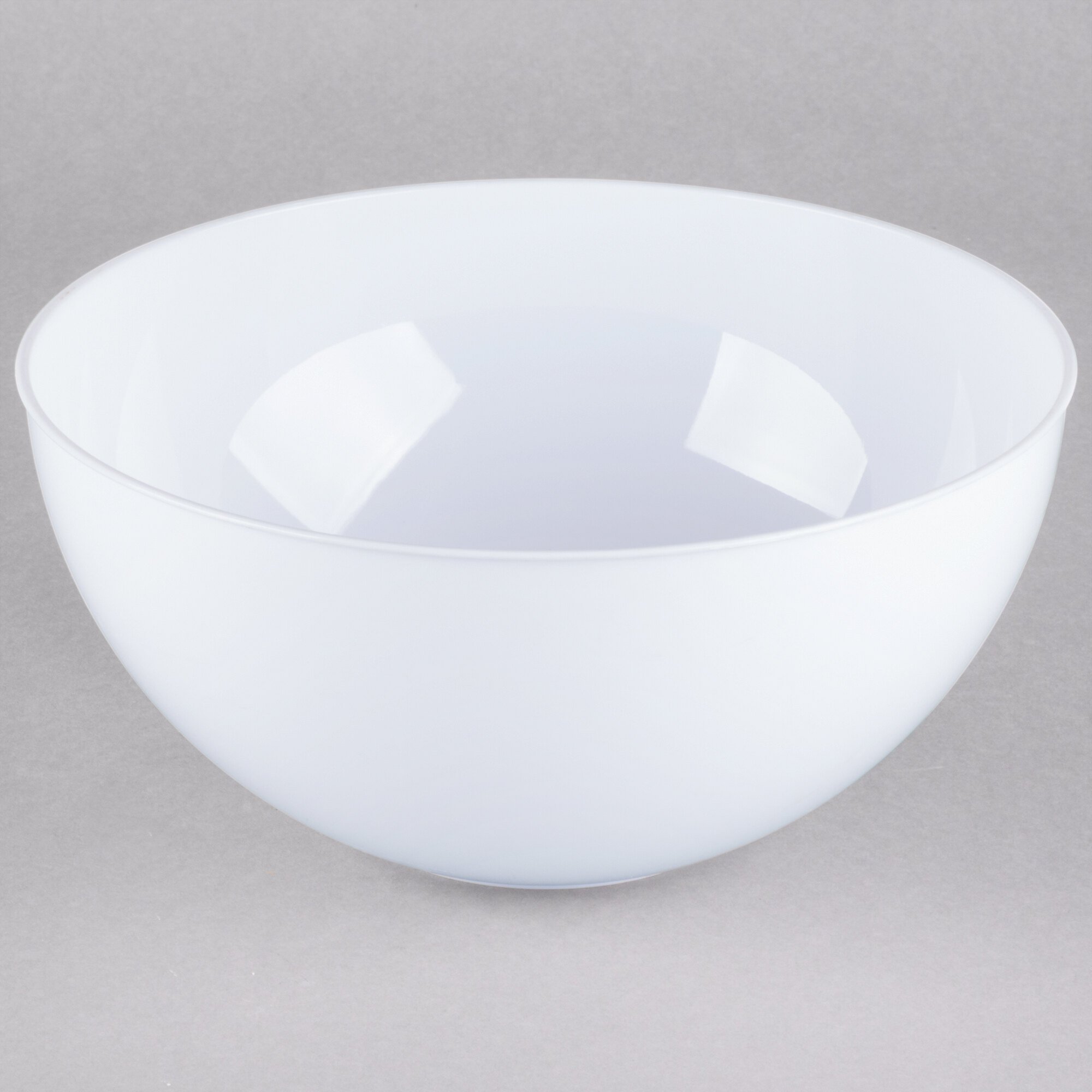 Fineline 3504-WH Platter Pleasers 100 oz. White Plastic Round Bowl - 24 ...