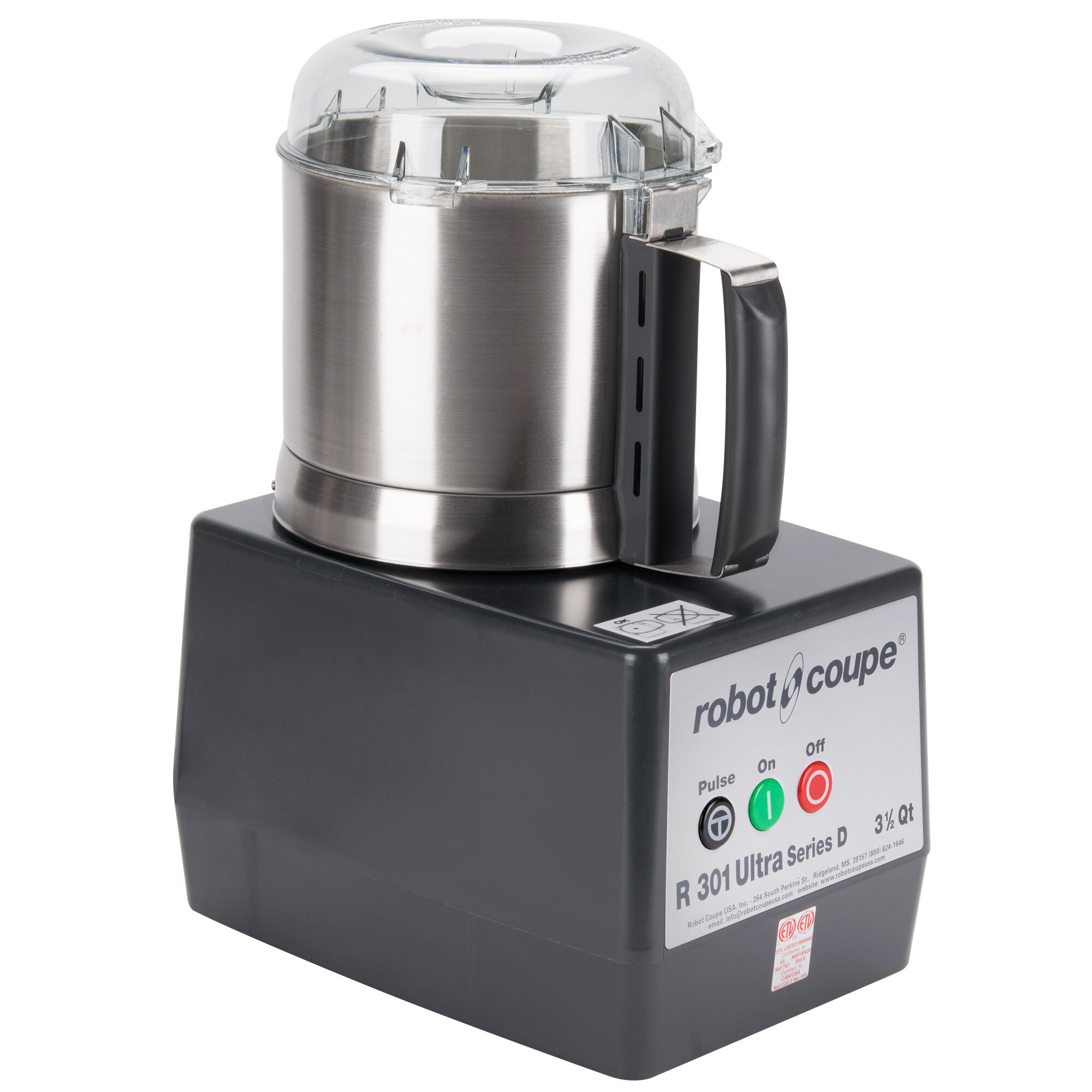 Robot Coupe R301 Ultra B Food Processor with 3.5 Qt. Stainless Steel ...