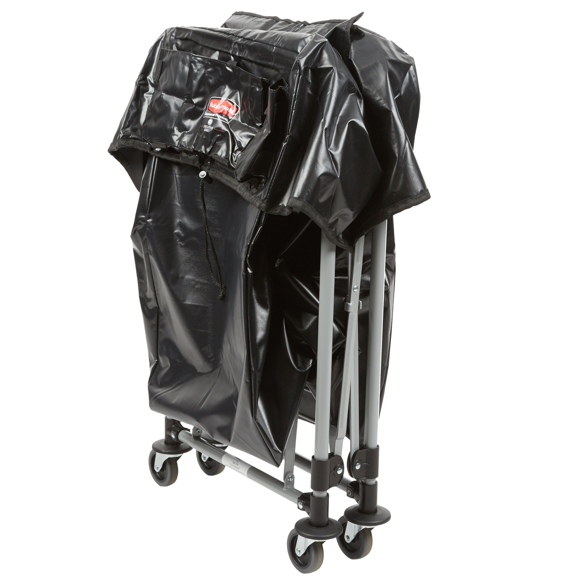 Rubbermaid Laundry Cart, 4 Bushel Collapsible X-Cart with Black Cover