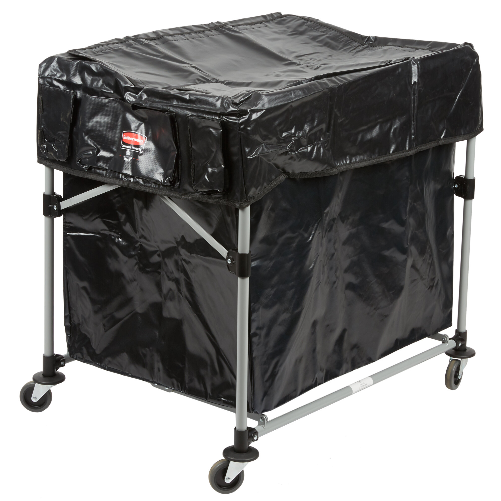 Rubbermaid Laundry Cart, 8 Bushel Deluxe Collapsible X-Cart with Large ...