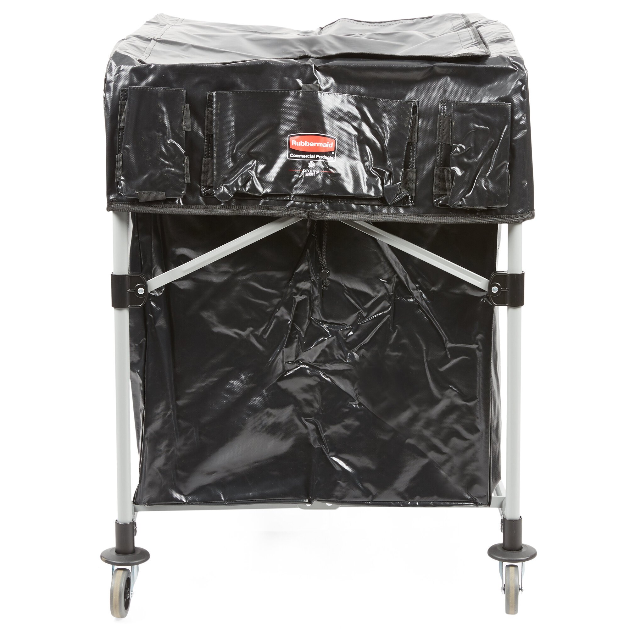 Rubbermaid Laundry Cart, 4 Bushel Collapsible 2 Section X-Cart with ...