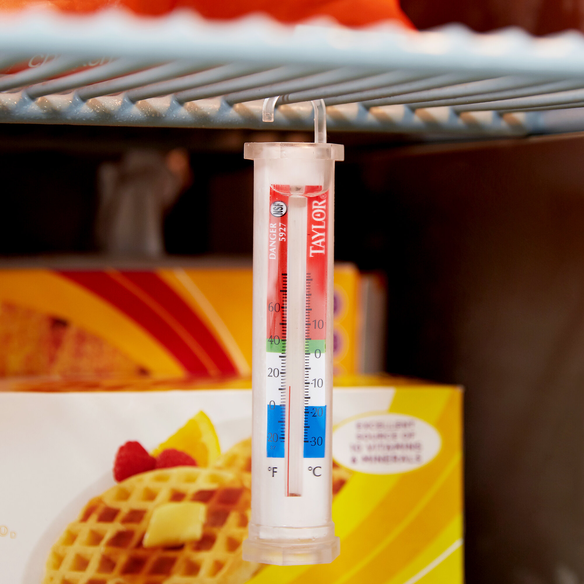Taylor 5927 5 1/8" Tube Glycol Refrigerator / Freezer Thermometer