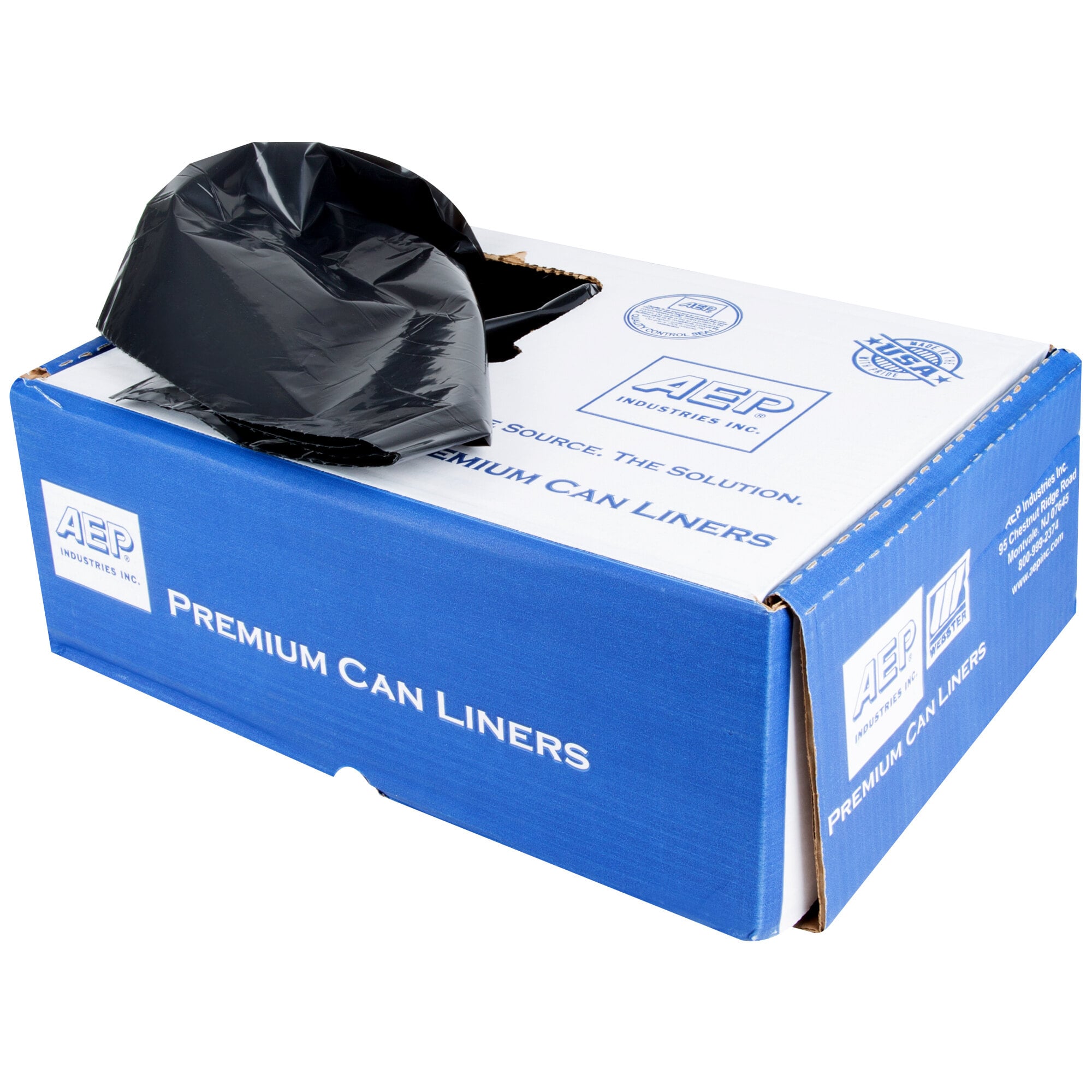 Berry AEP 385848G 55-60 Gallon 1.9 Mil 38" x 58" Low Density Can Liner ...