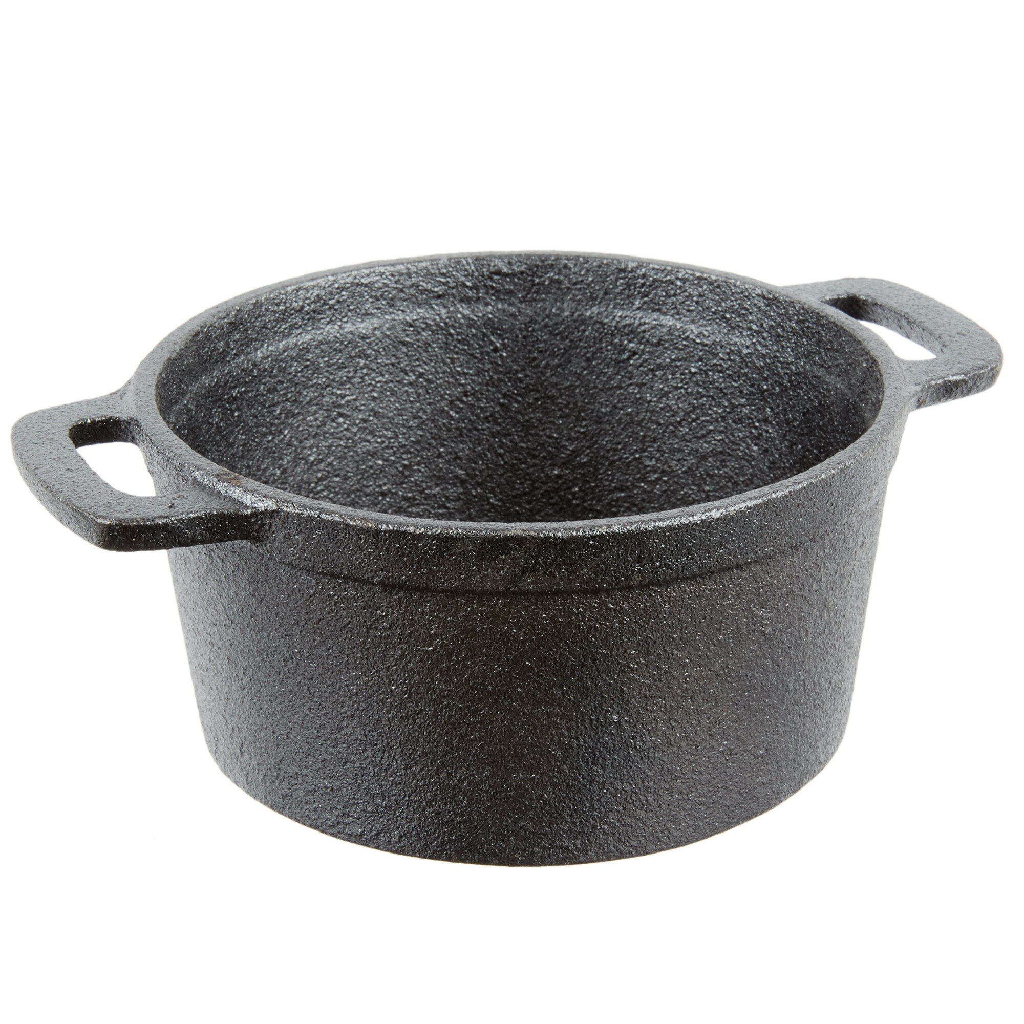 American Metalcraft CIPR5526 26.5 oz. Pre-Seasoned Mini Cast Iron Pot ...