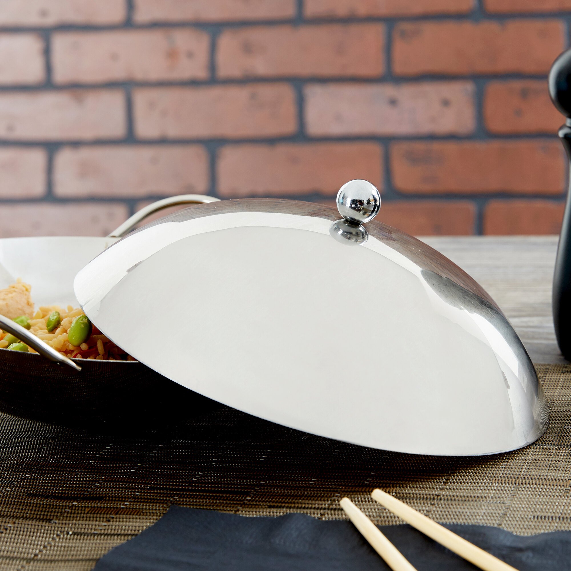 7 3/4" Stainless Steel Wok Cover