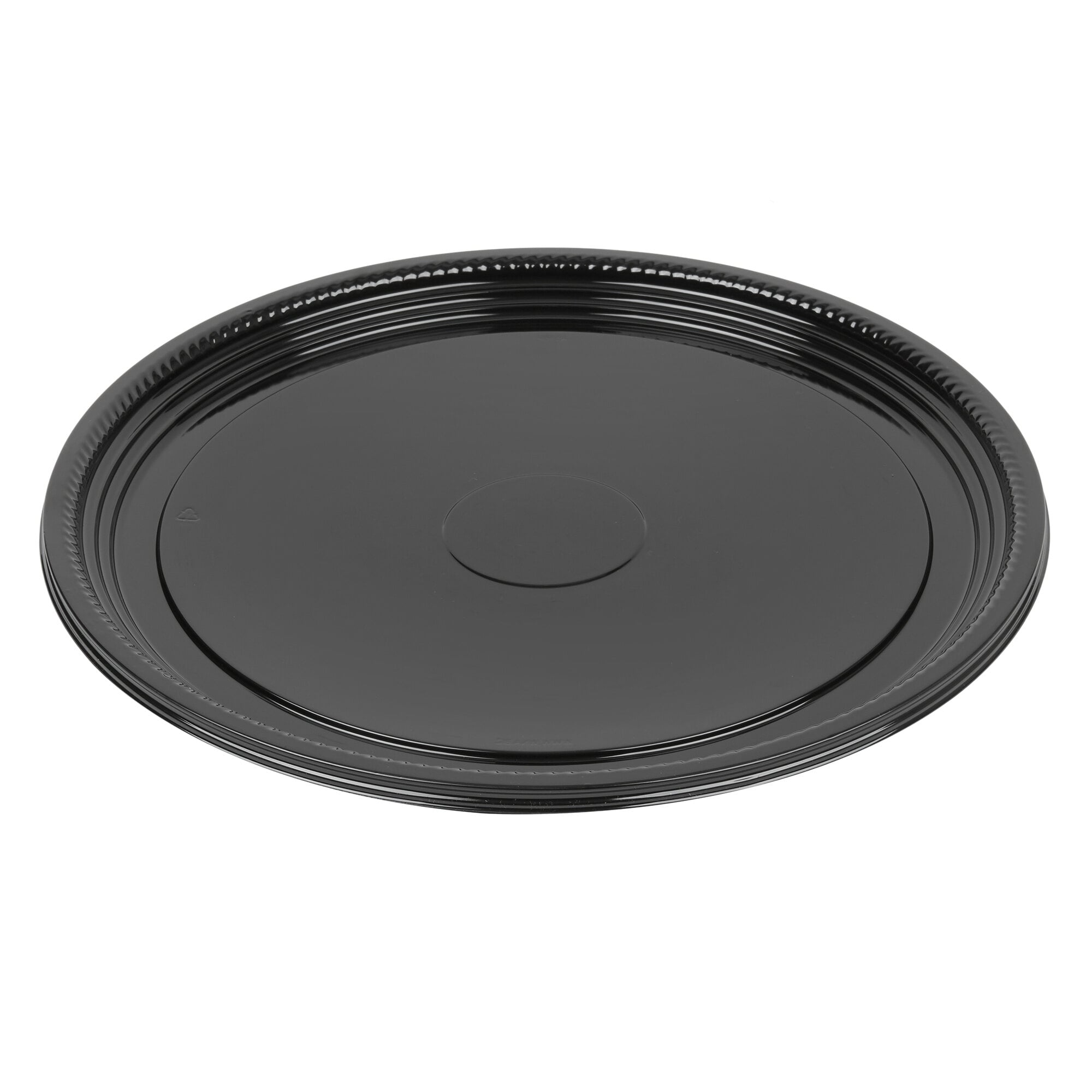 WNA Comet A516PBL Caterline Casuals 16" Black Round Catering Tray - 25/Case