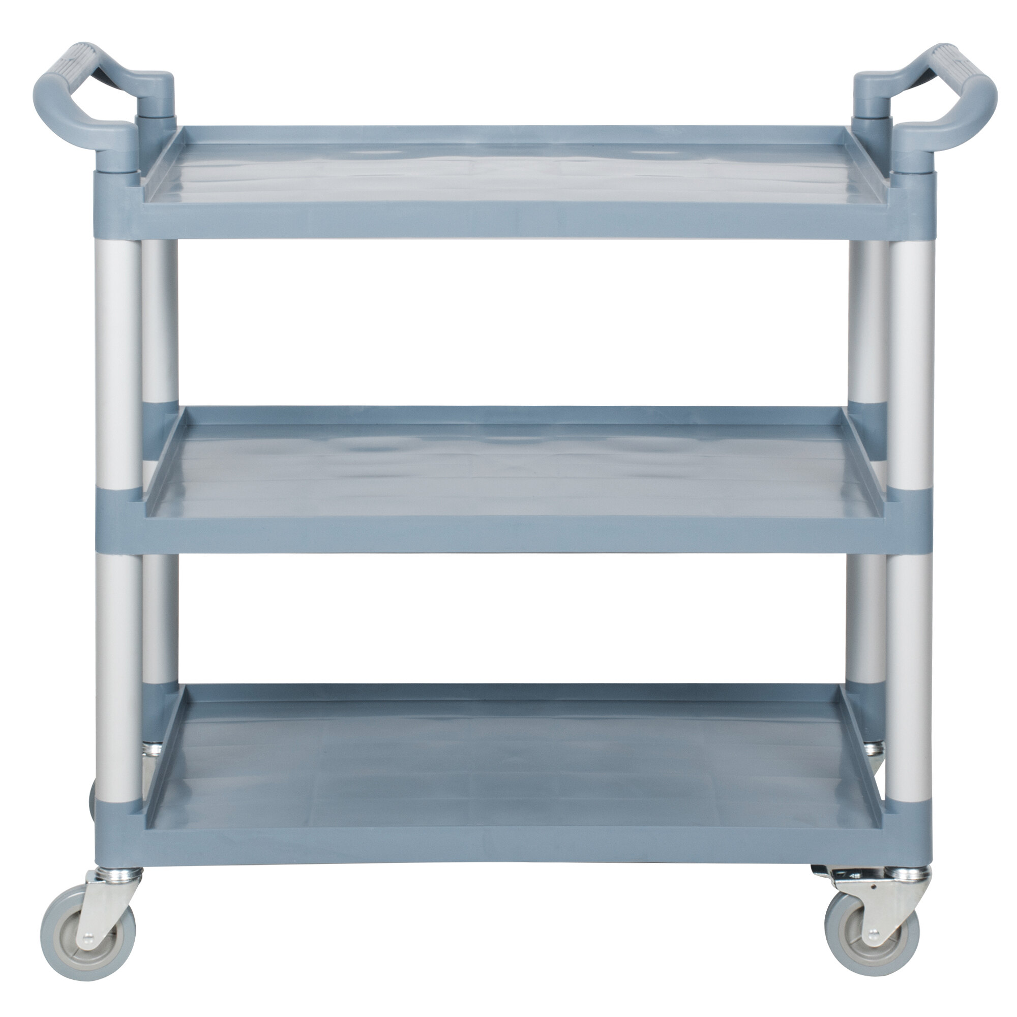 Utility Cart for Bussing, 3 Shelves, Rolling, - 42" x 20"