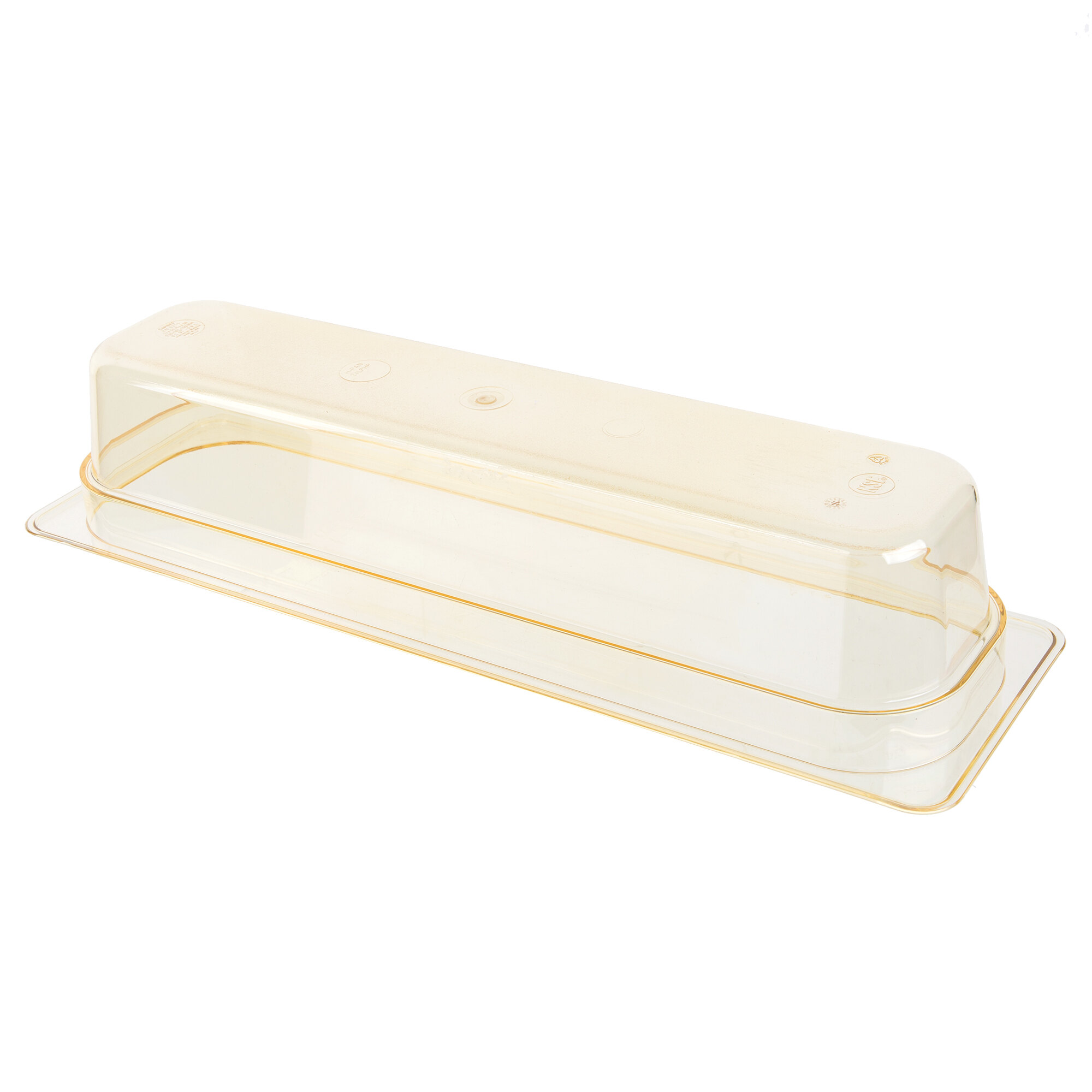 Cambro 24LPHP150 H-Pan™ 1/2 Size Long Amber High Heat Plastic Food Pan ...
