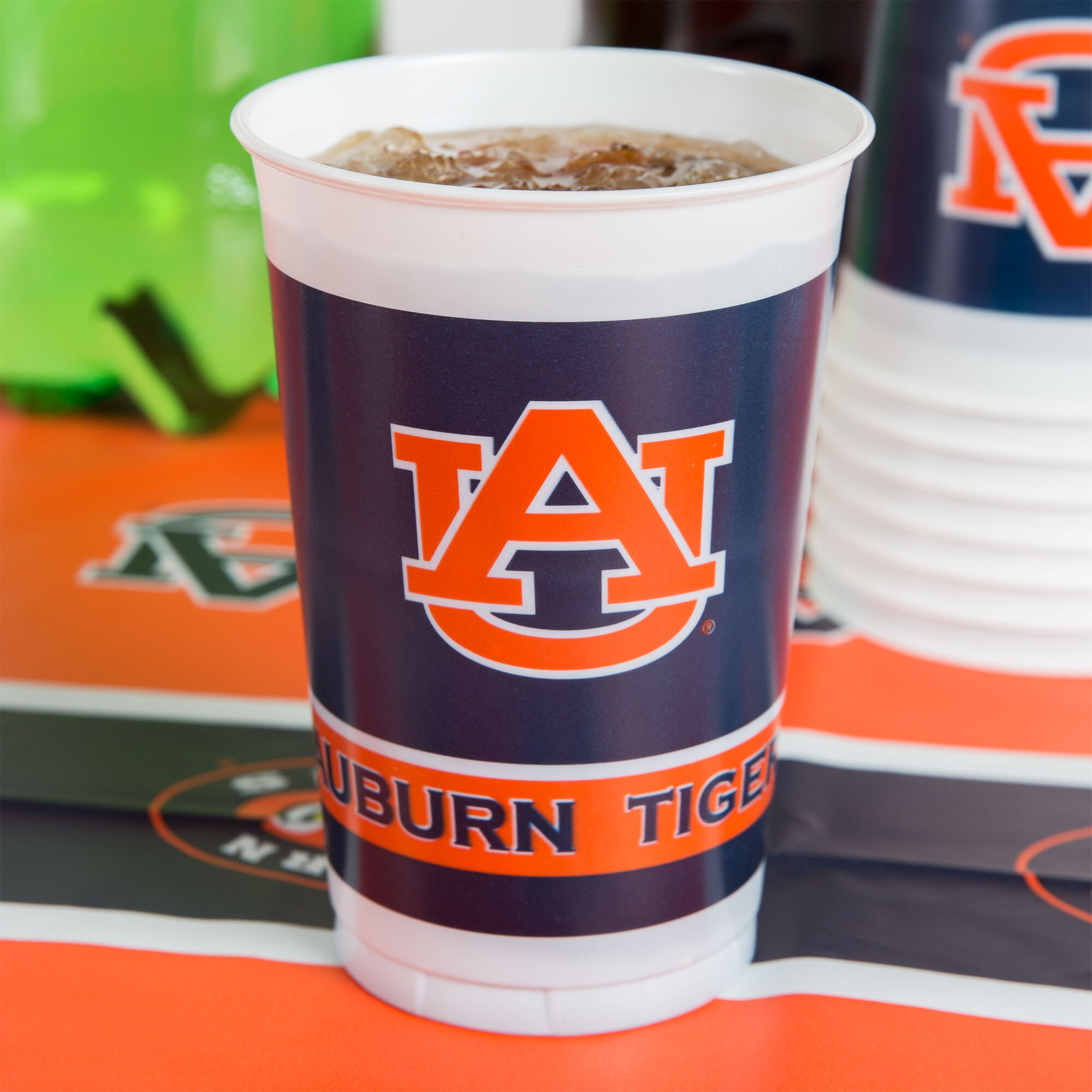 Creative Converting 014830 20 oz. Auburn University Plastic Cup - 96/Case