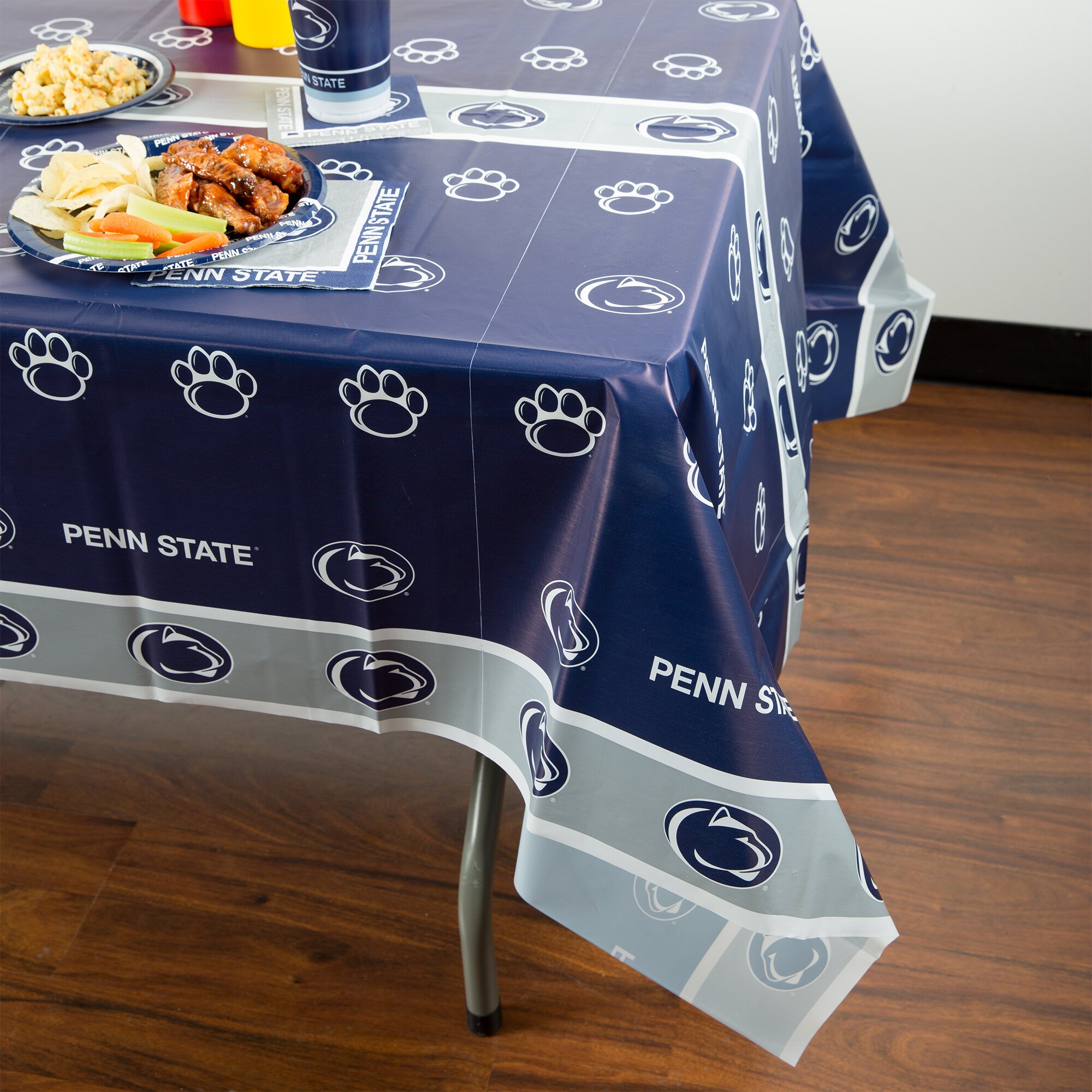 Creative Converting 724729 54" x 108" Penn State University Plastic ...