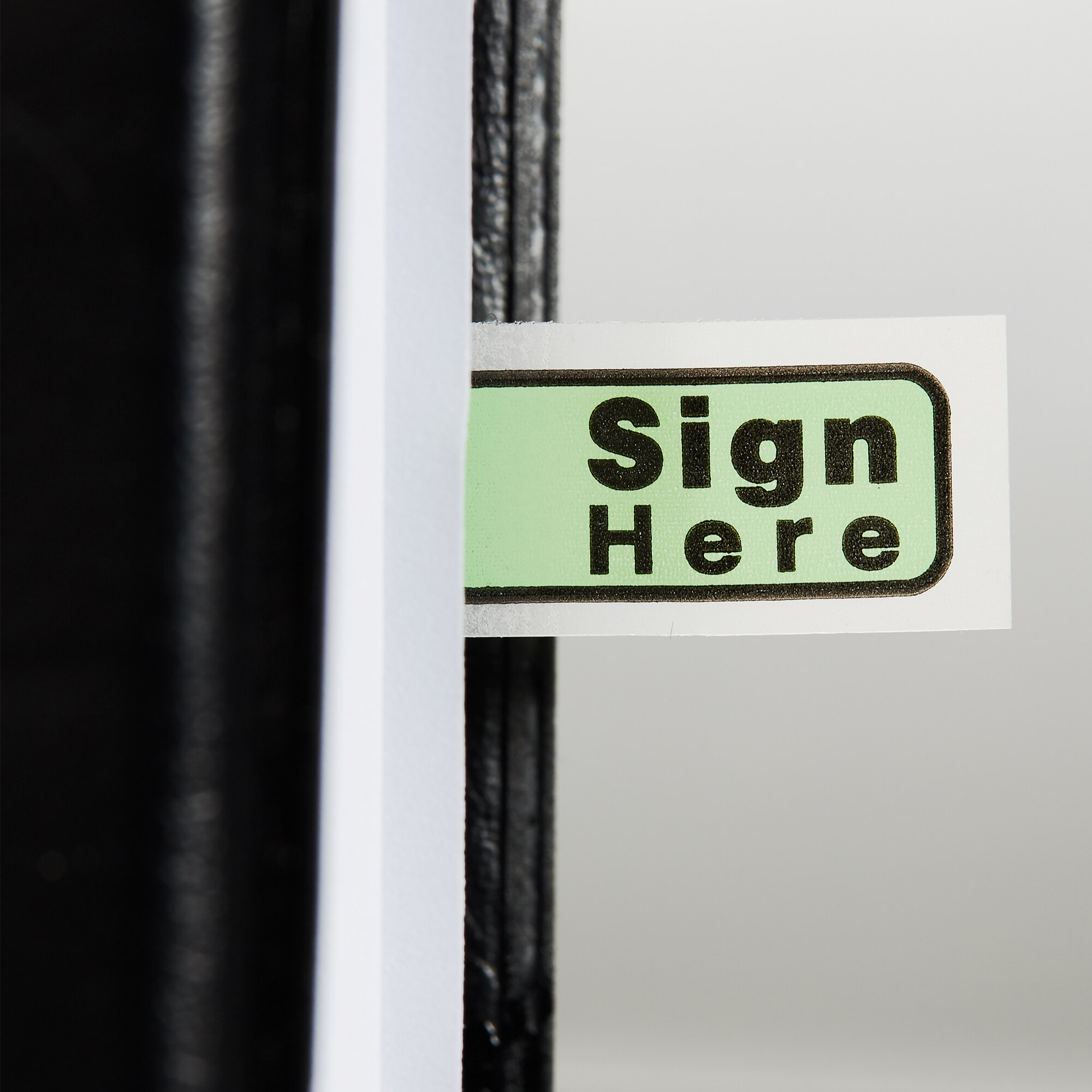 3M 684SH Post-It® 1/2" Assorted Color "Sign Here" Message Flag with ...