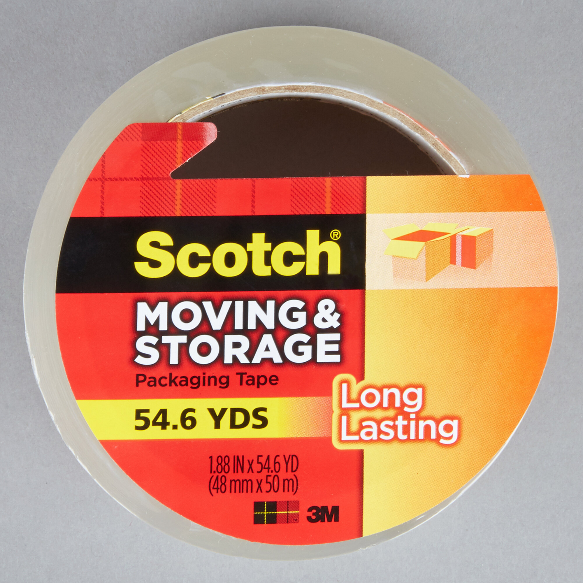 3M 3650 Scotch® 1 7/8" x 54.6 Yards Clear Long-Lasting Moving and ...