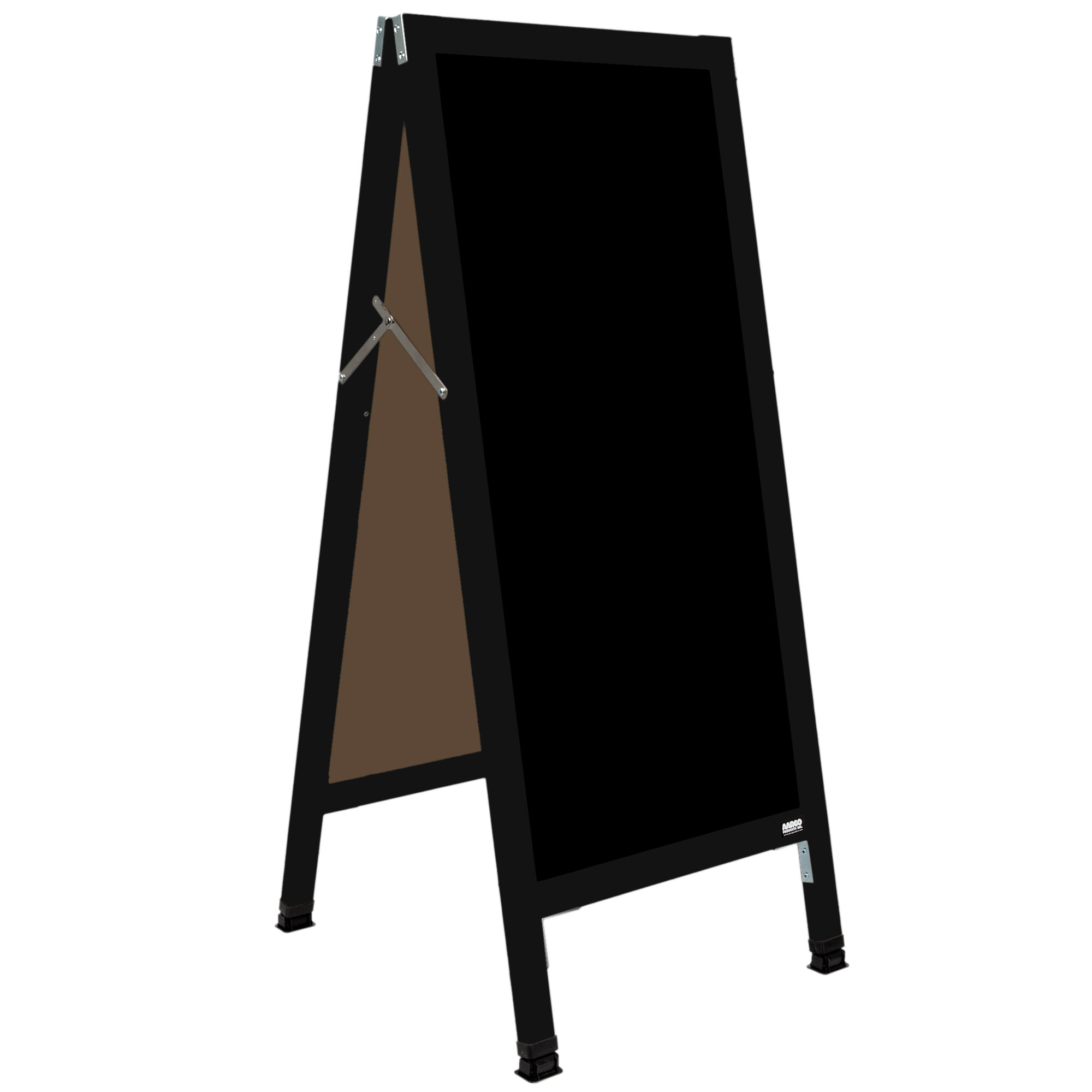 Aarco BA-3BP 42" x 18" Black Aluminum A-Frame Sign Board with Black ...