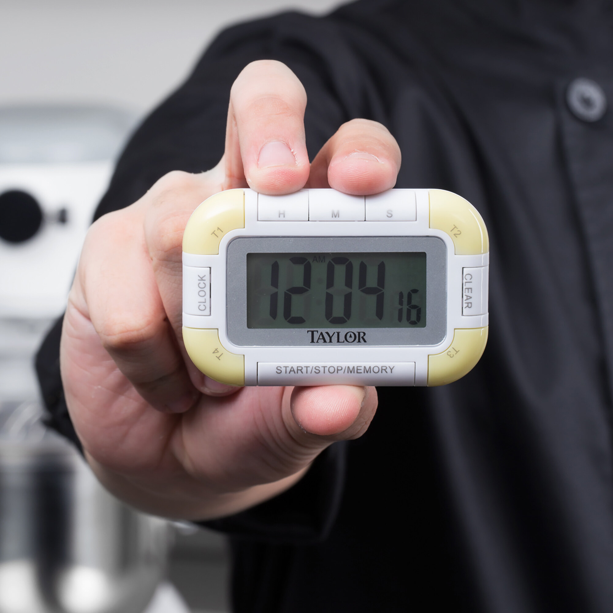 Taylor 5862 Digital 4 Channel 100 Hour Kitchen Timer with Clock