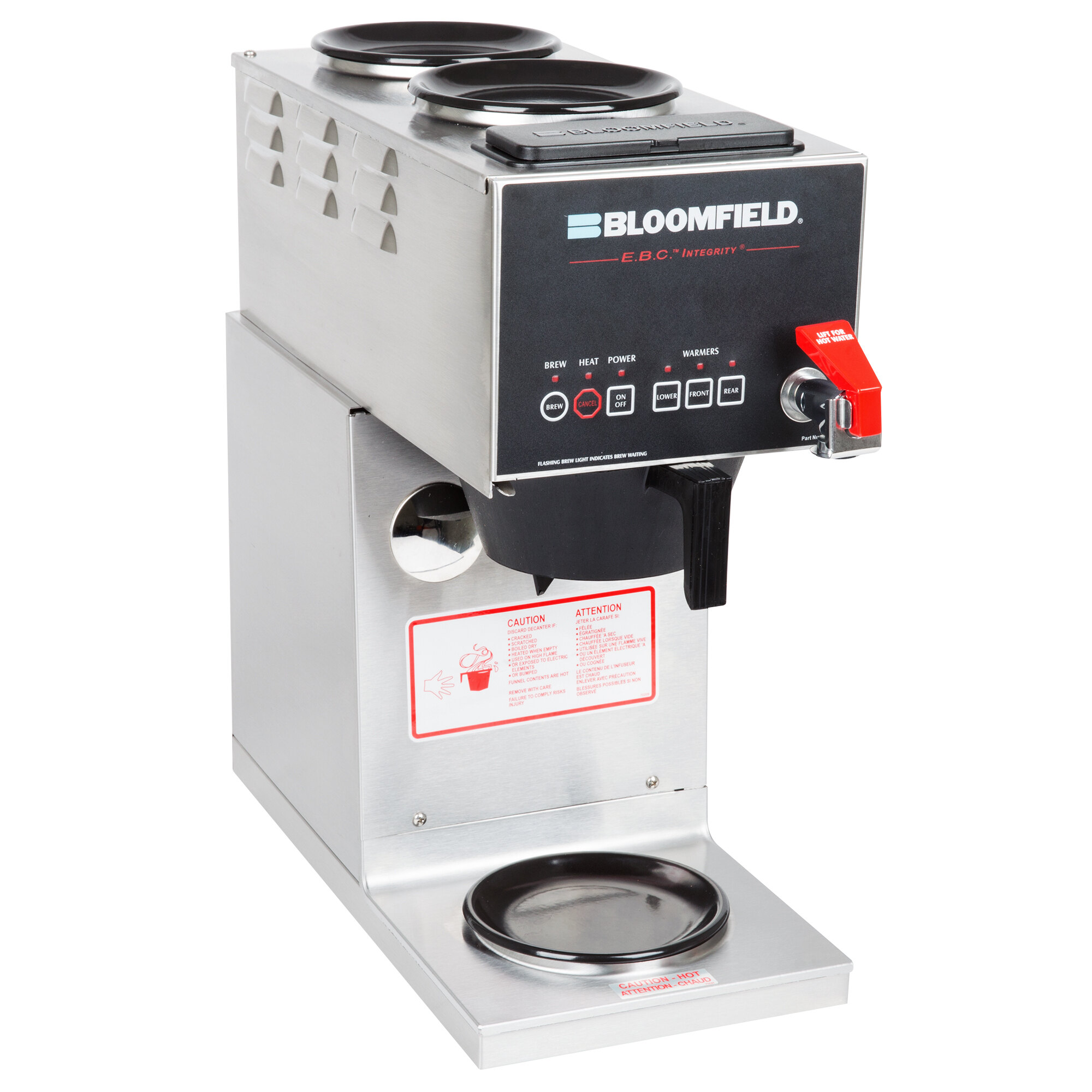 Bloomfield 1012D3F E.B.C. 3 Warmer In-Line Automatic Coffee Brewer ...